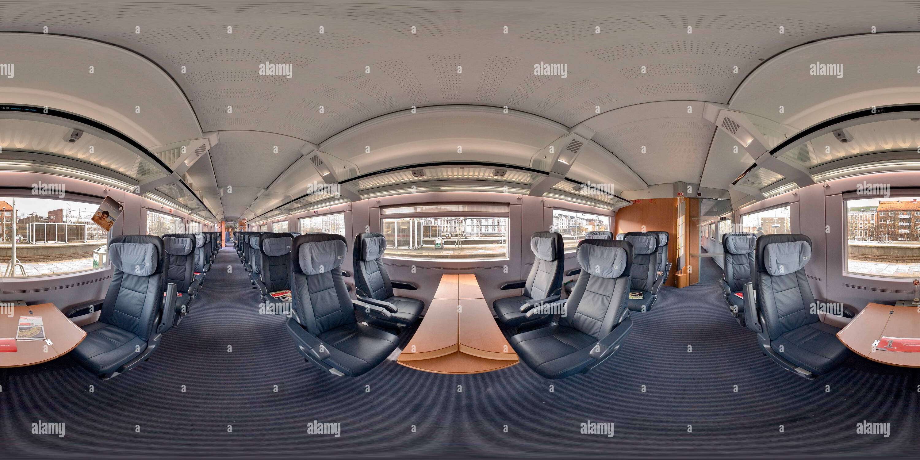 360° view of ICE1 First Class redesign - Alamy