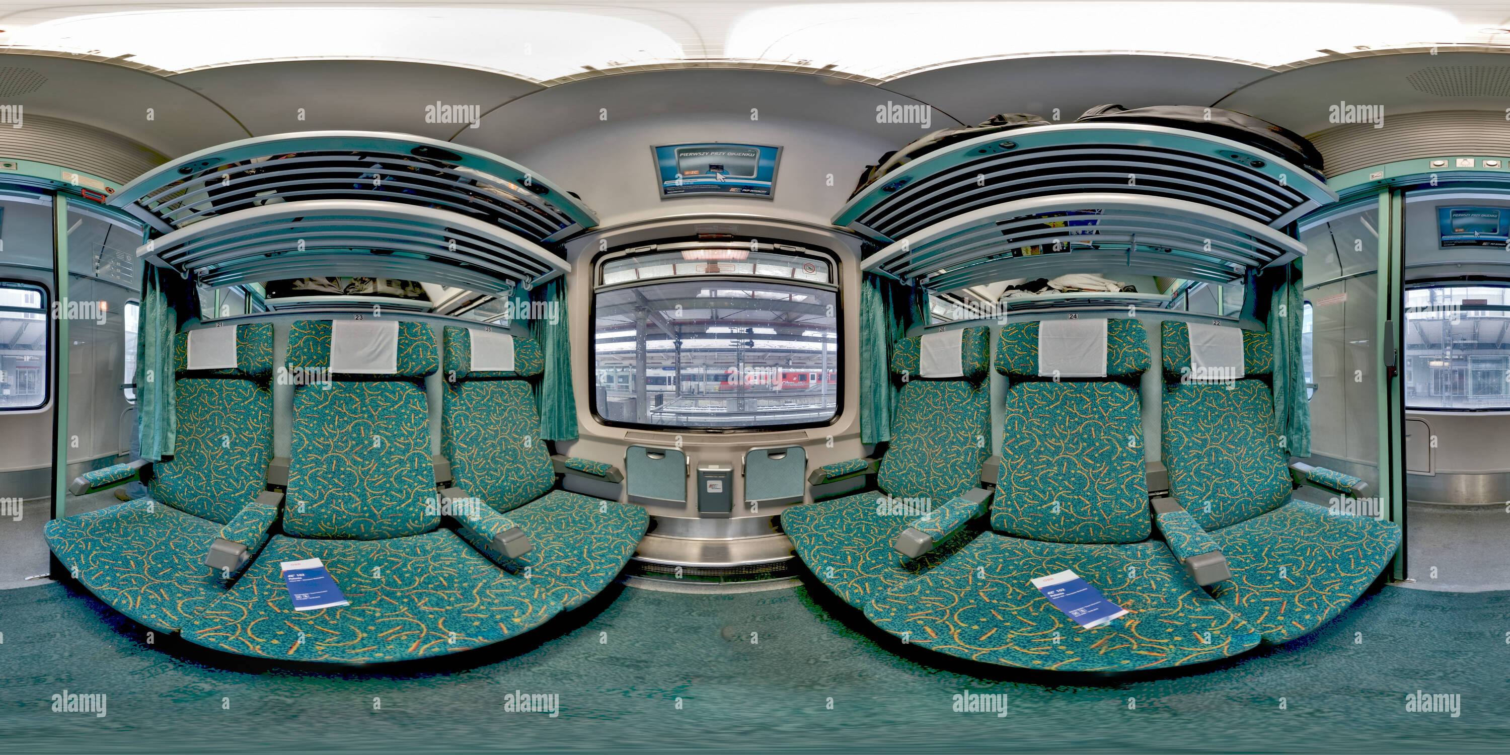 360° view of PKP Polish Intercity Car 2nd class - Alamy