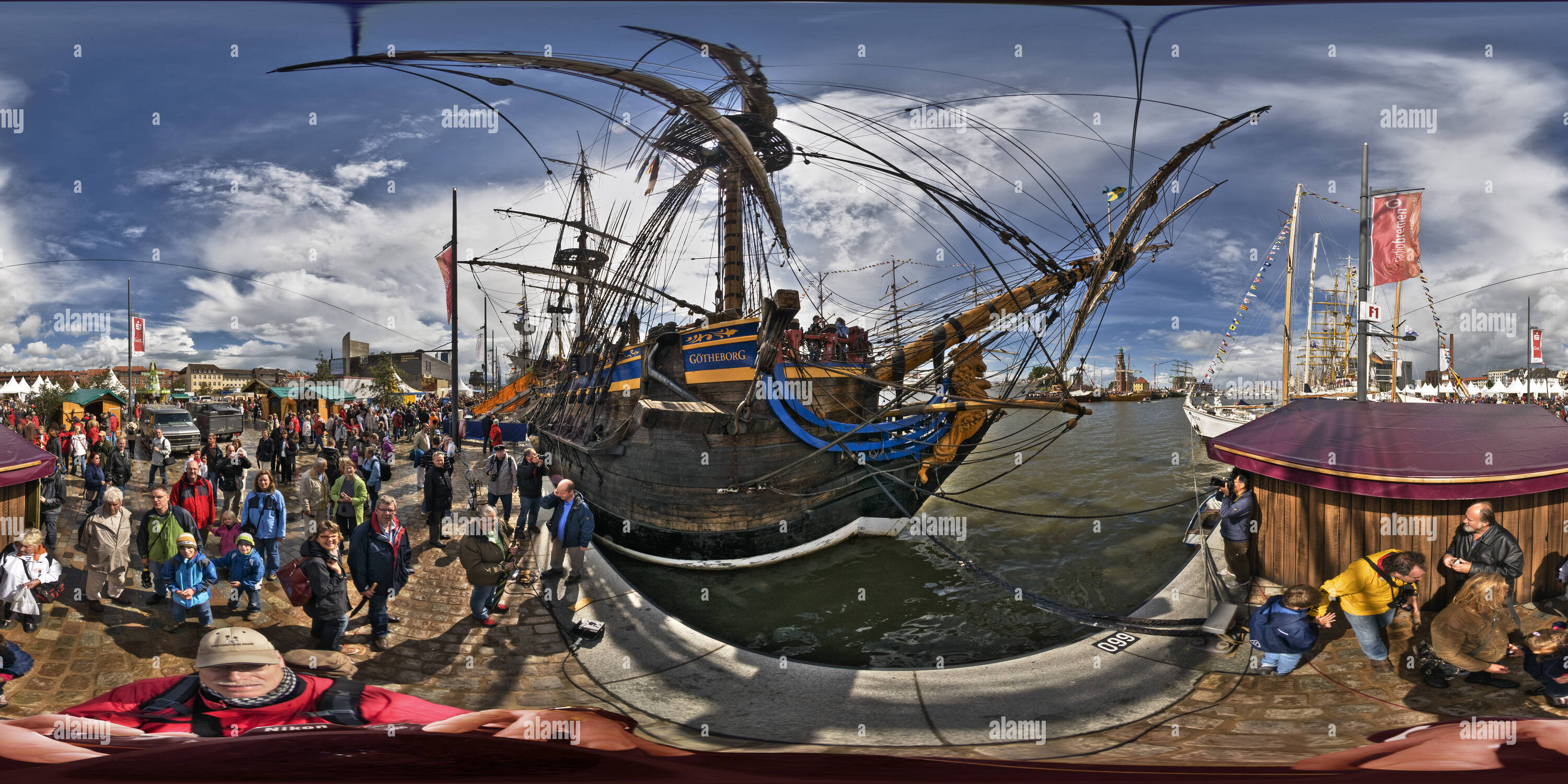 360° view of Sail 2010 Bremerhaven - Alamy