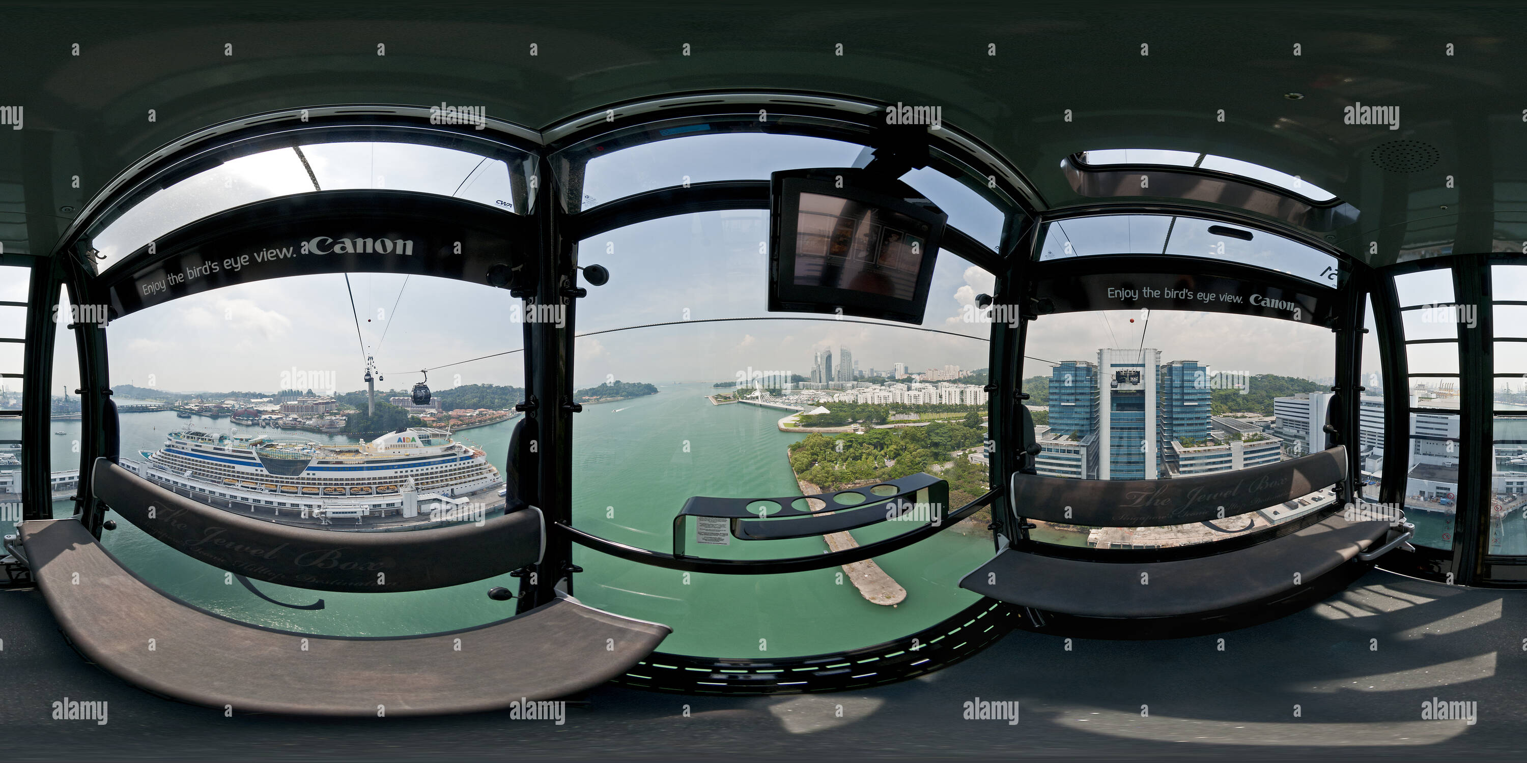 360° view of Sentosa Cable Car - Alamy