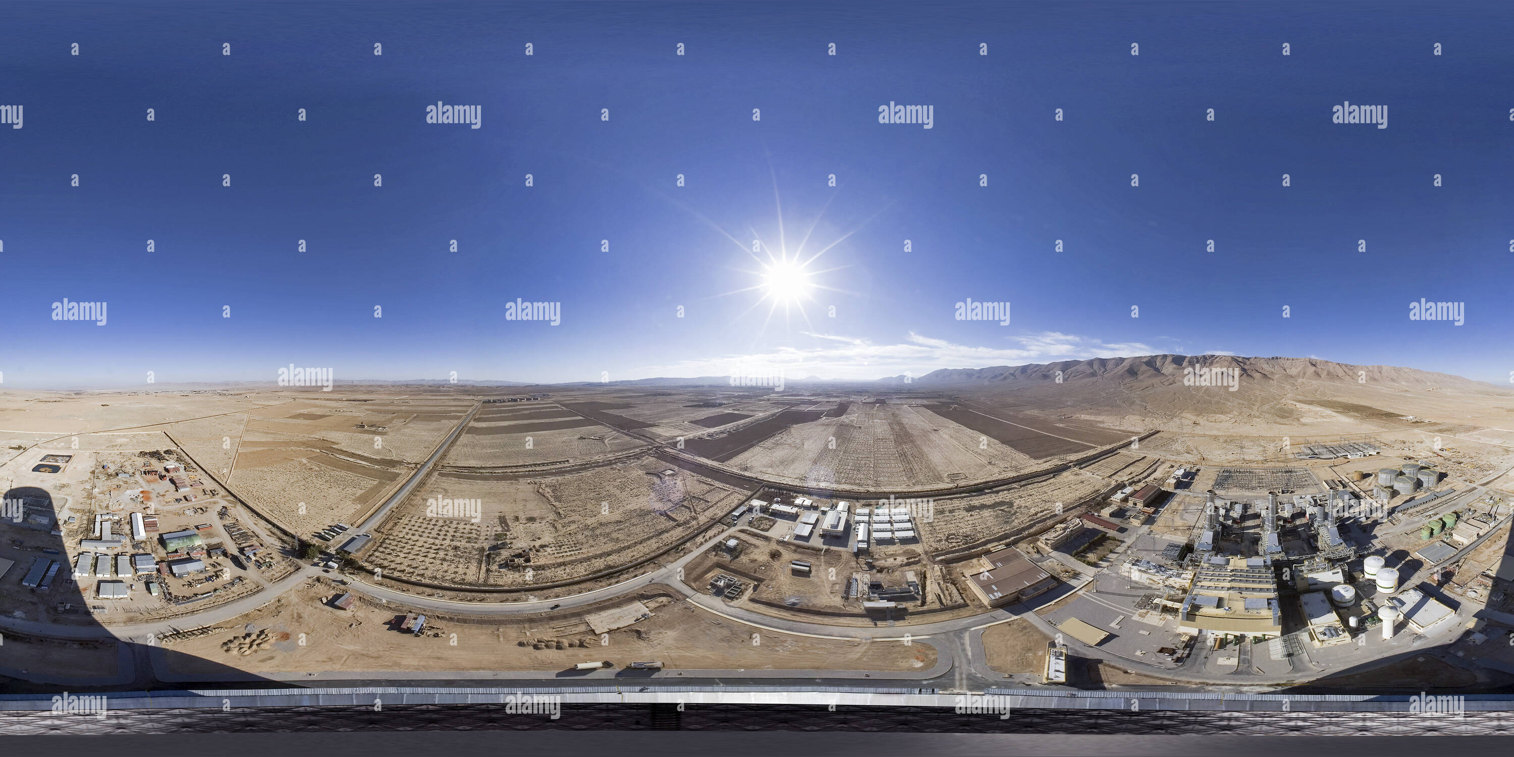 360° view of Syrian Power Plant 2006 - Alamy