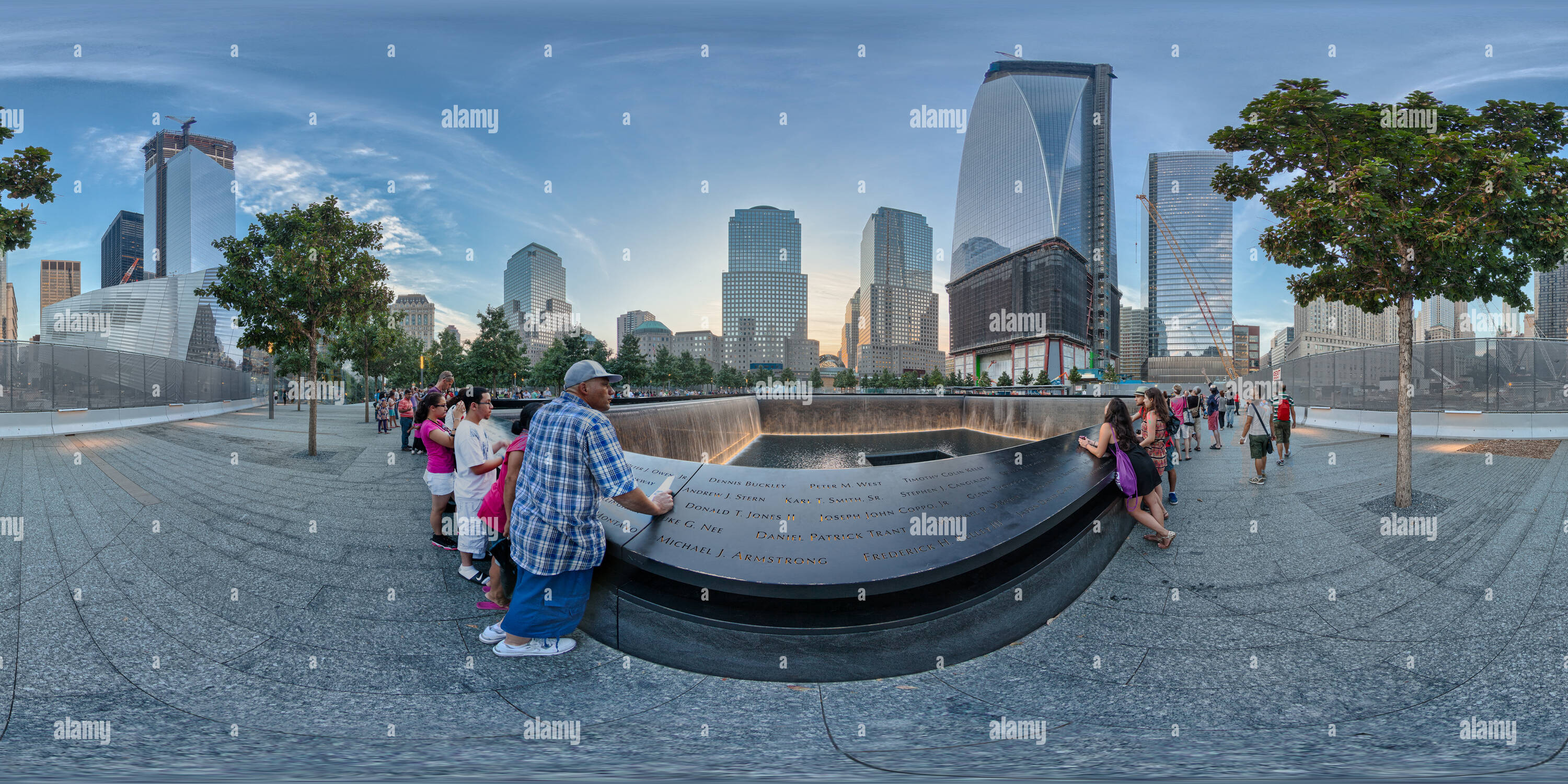 360° view of World Trade Center North Pool - New York - NY - Alamy