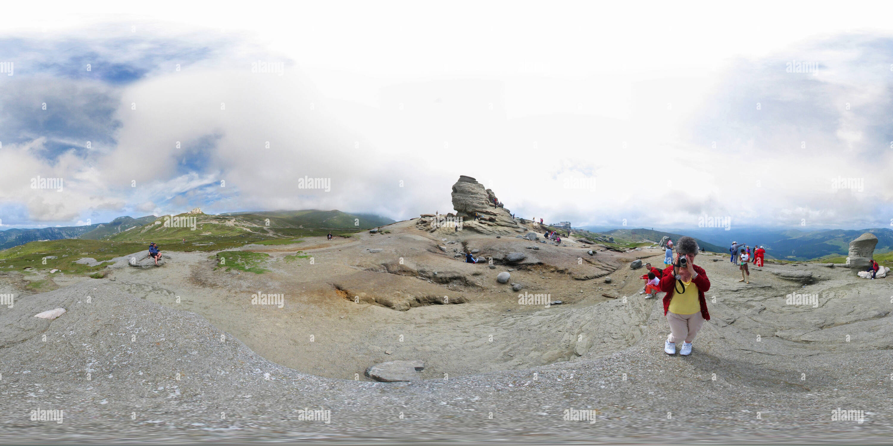 360° view of The Sphinx of Bucegi - Alamy