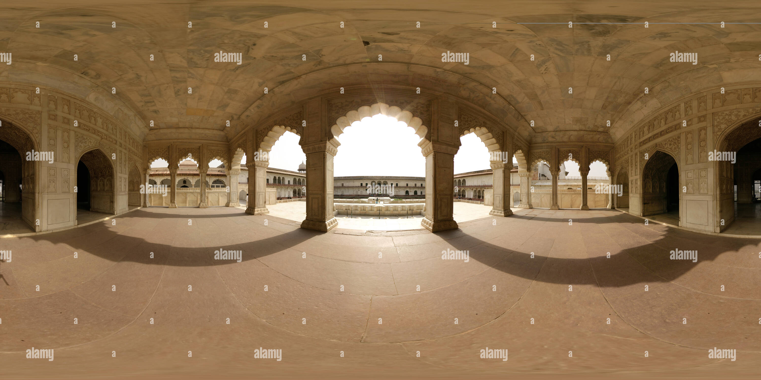 360° view of Red Fort, Agra - Alamy