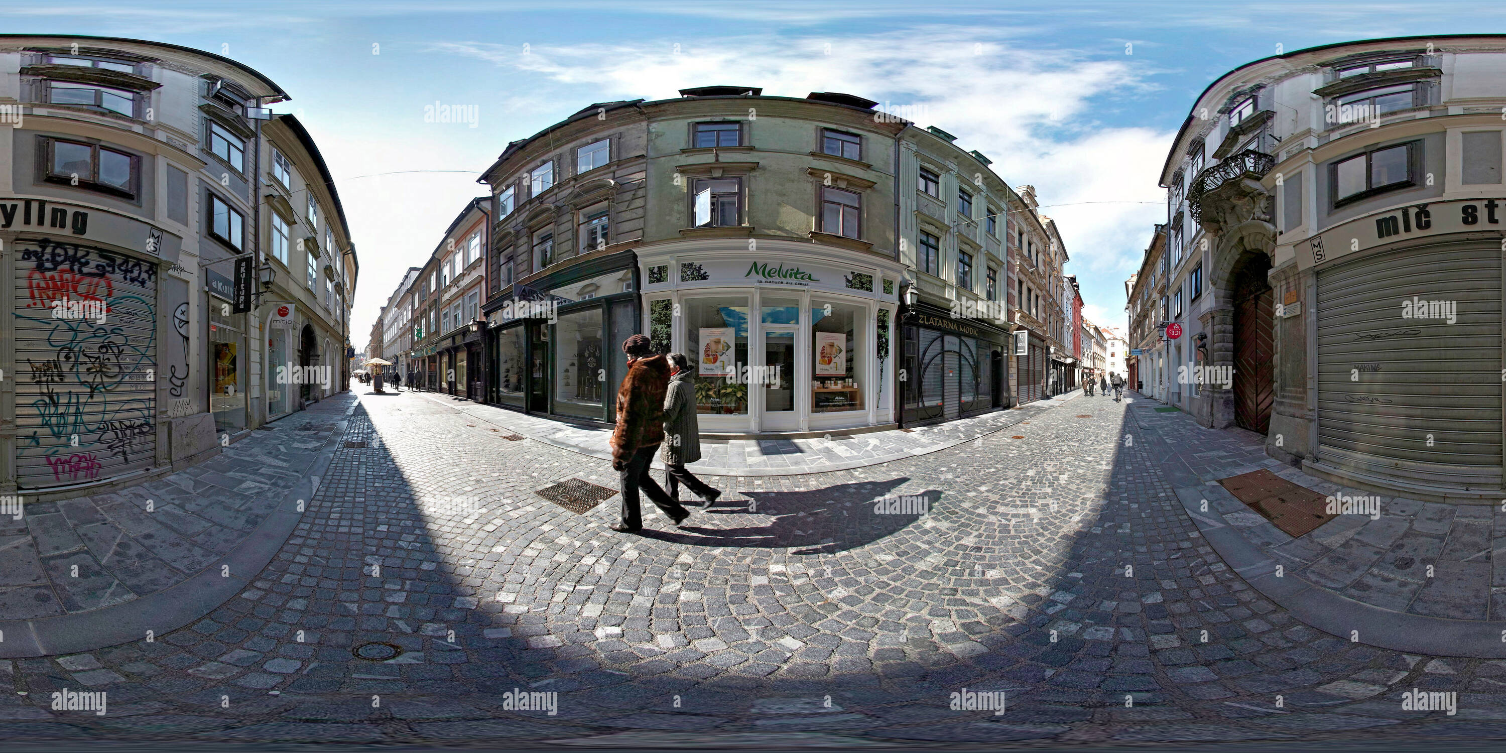 360° view of Stari Trg Ljubljana - Alamy