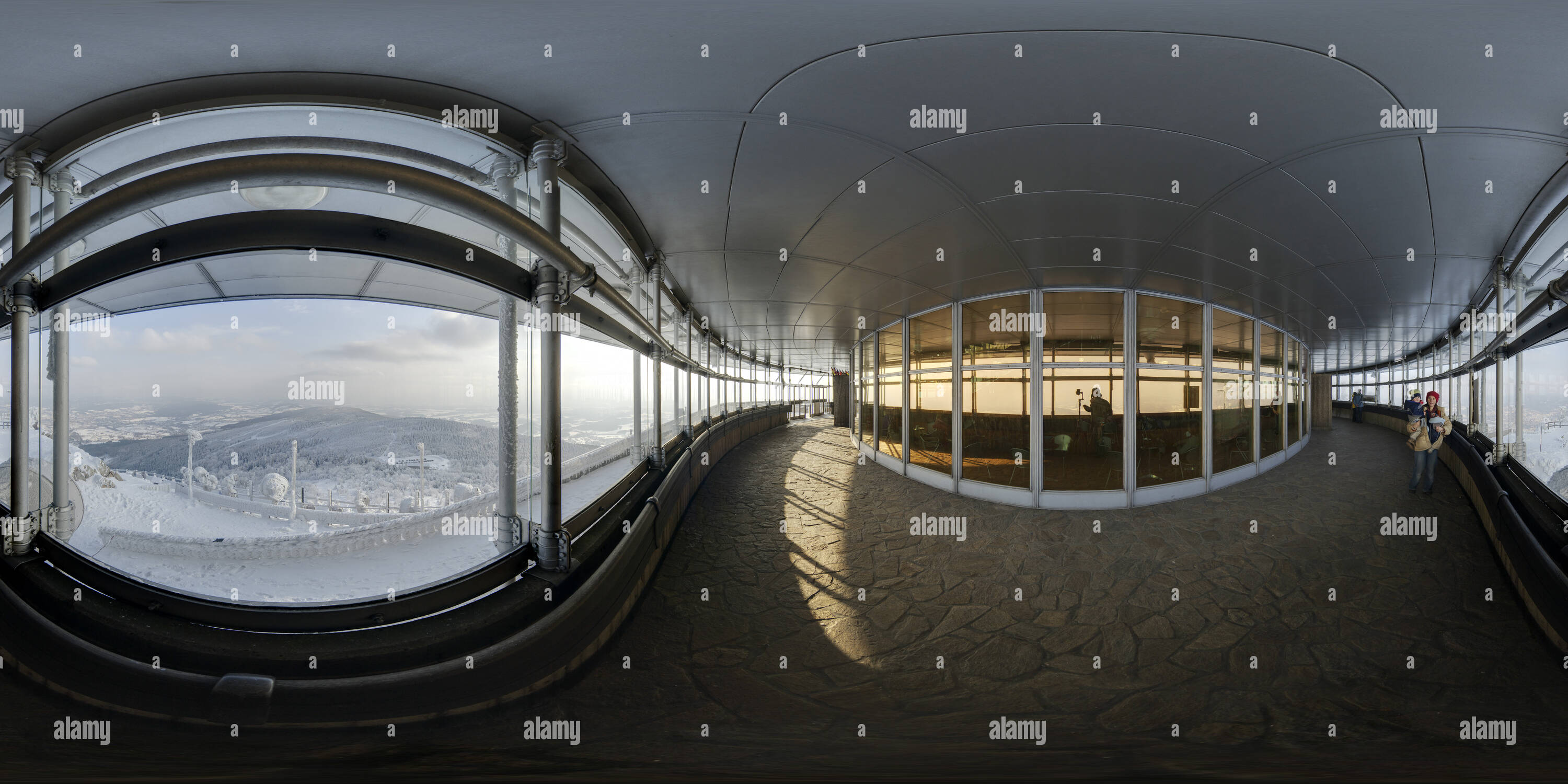 360° view of Inside Jested Tower, Liberec - 1 - Alamy