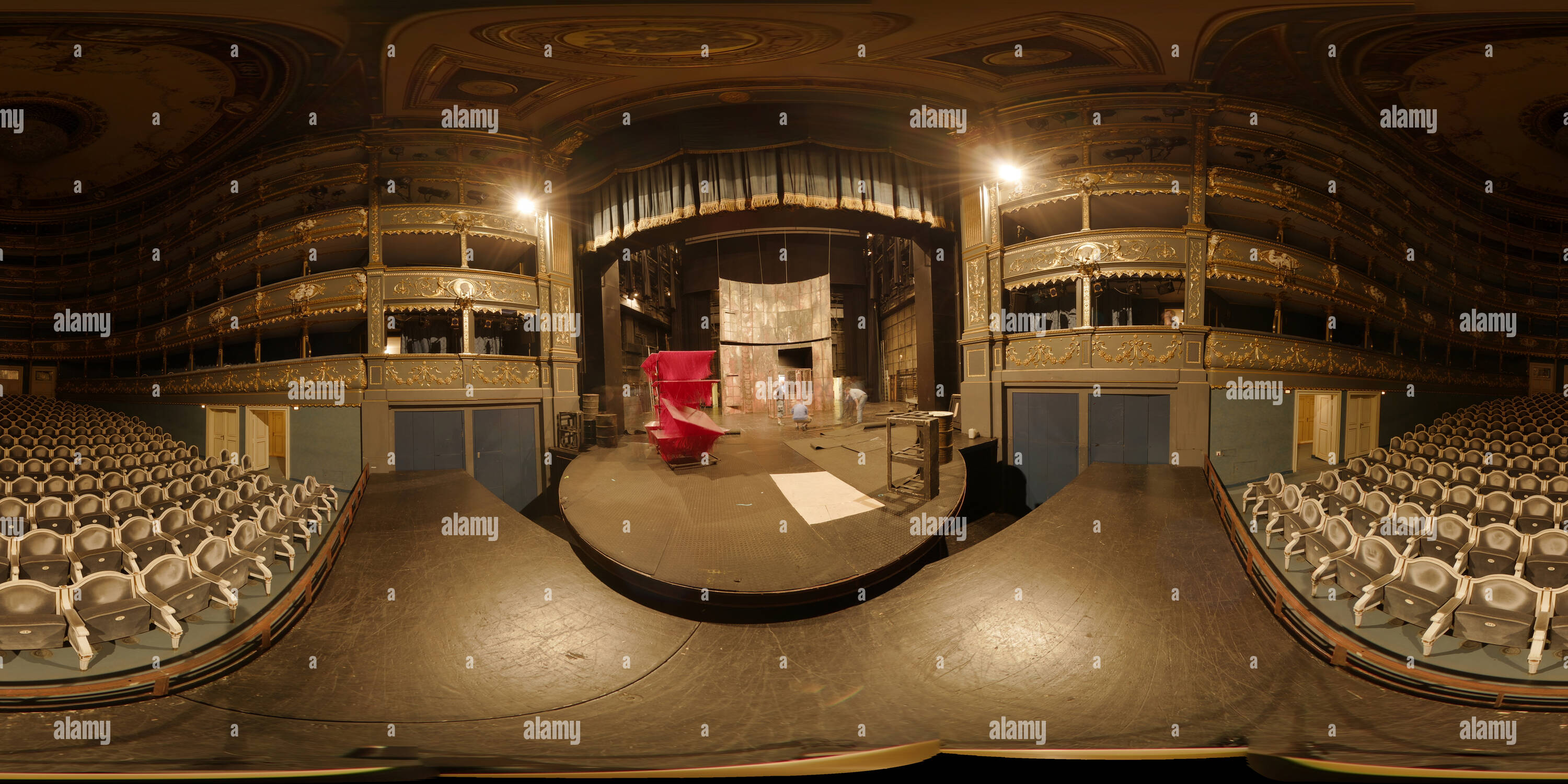 360° view of Stavovske Divadlo - Estates Theater Stage - Alamy