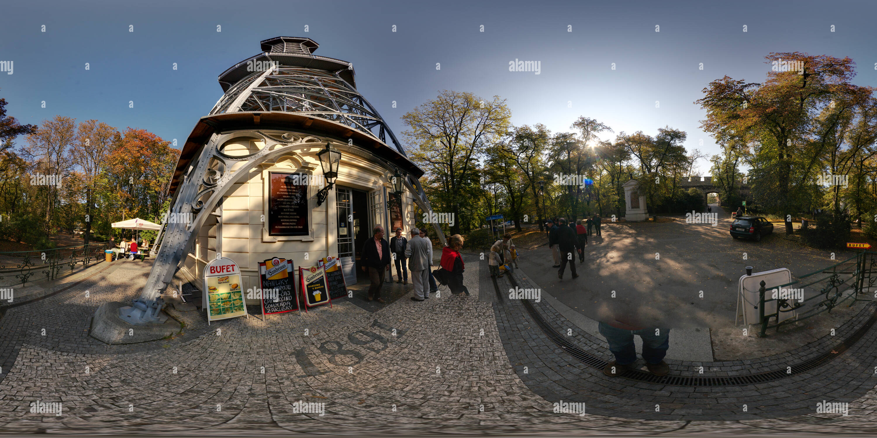 360° view of Petrin Tower Entrance - Alamy