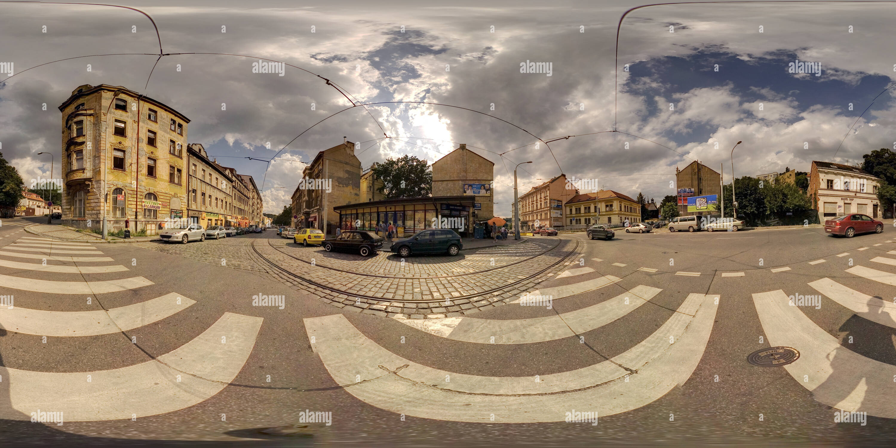 360° view of Podoli - Prague Summer Walk 75 - Alamy