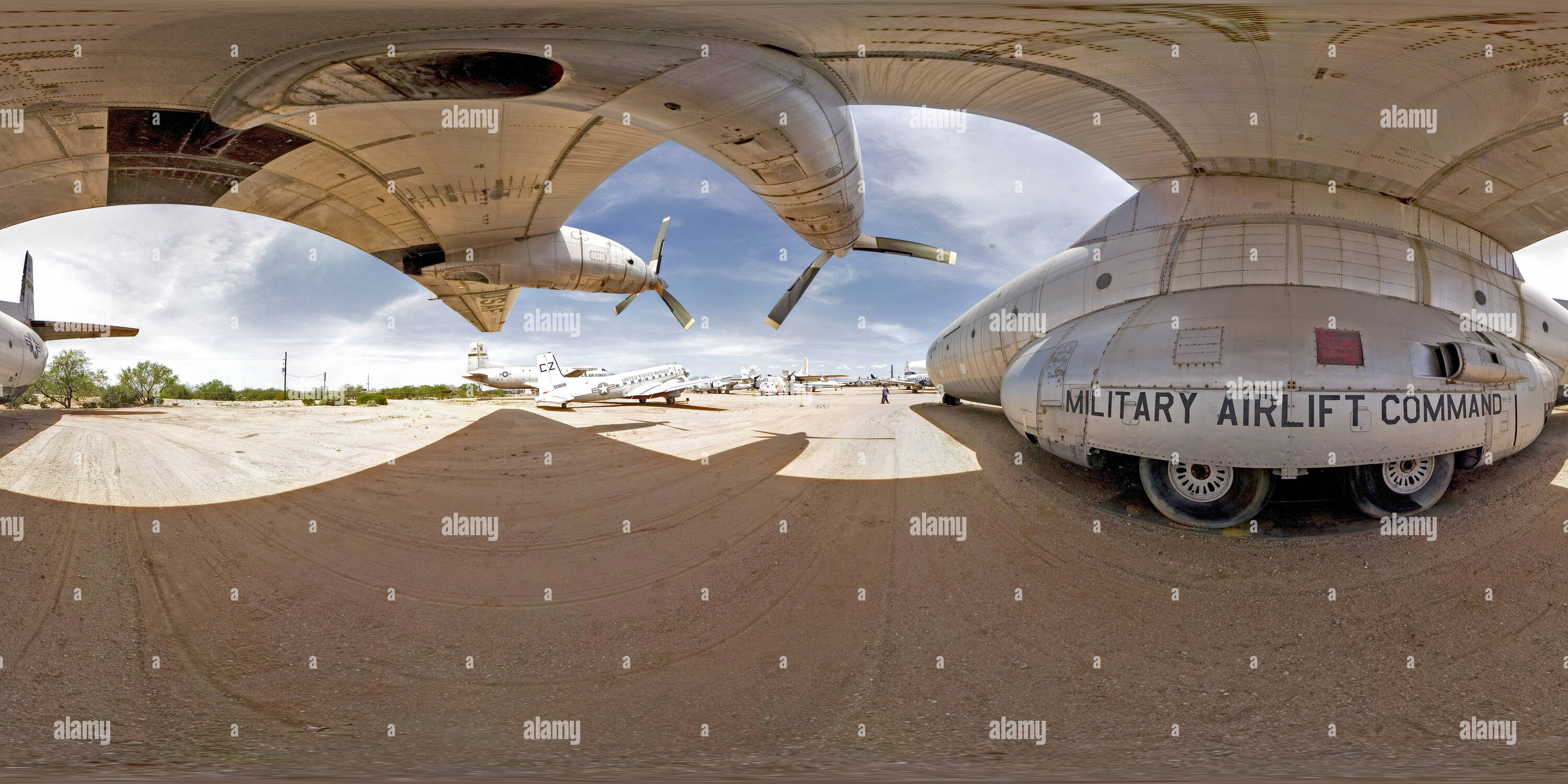 360° view of Pima Air Museum 11 - Alamy