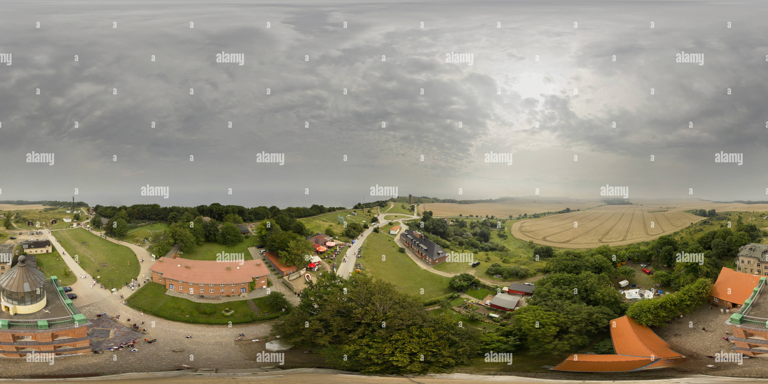 360° view of Kap Arkona Lighthouse 2 - Alamy