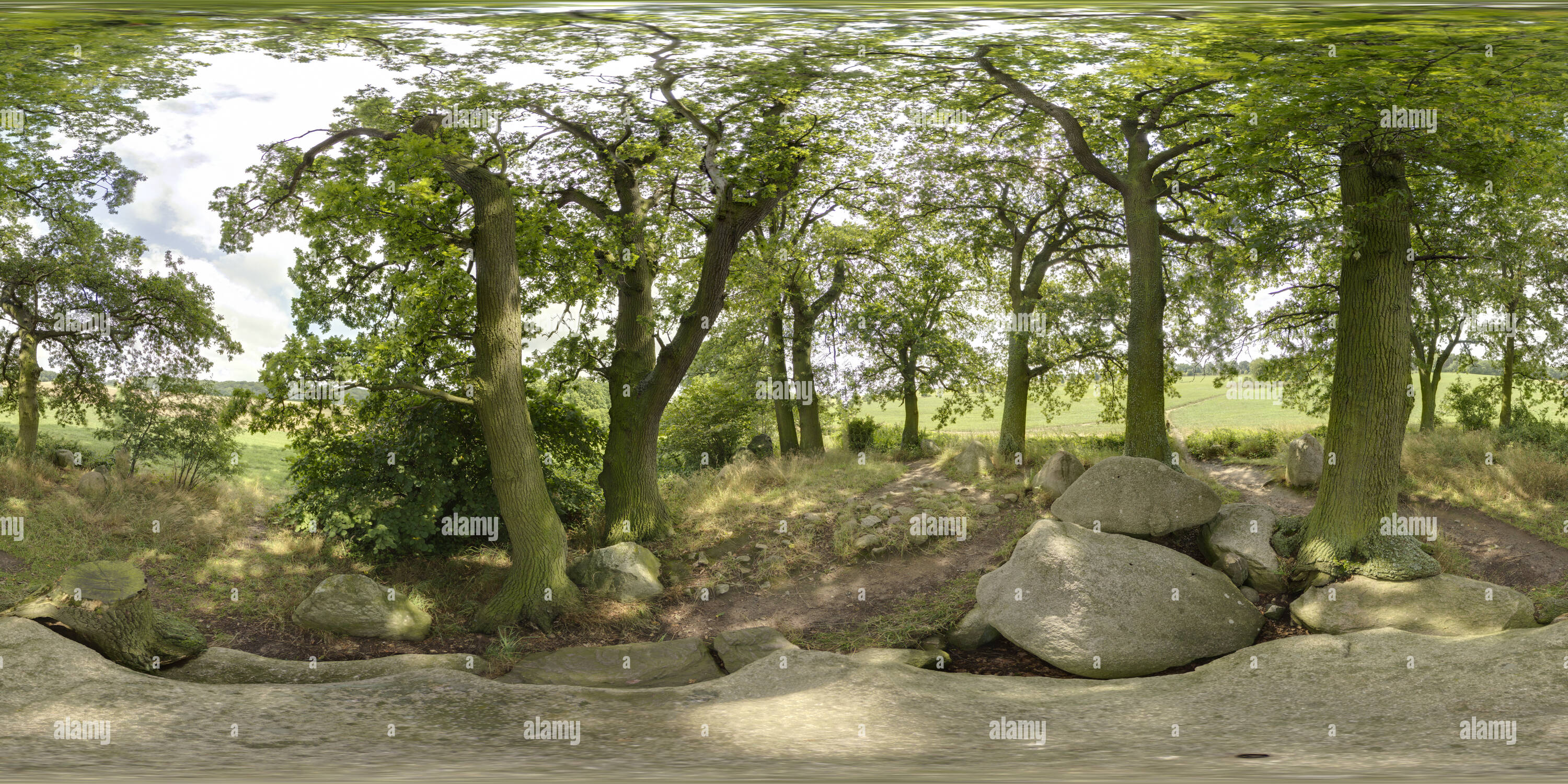360° view of Ancient Grave Burial site 4 - Alamy