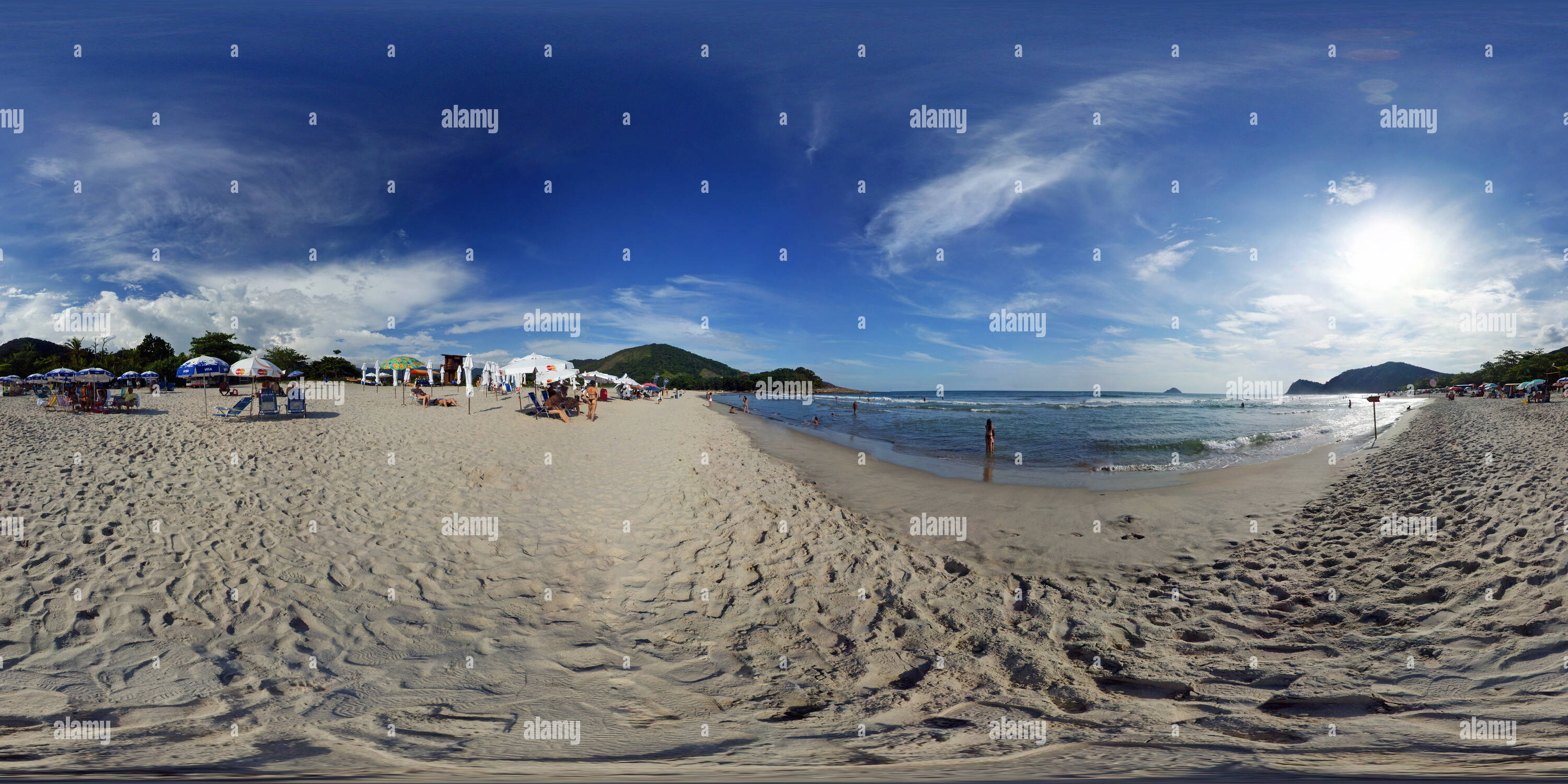 360° view of Praia de Camburi - Alamy