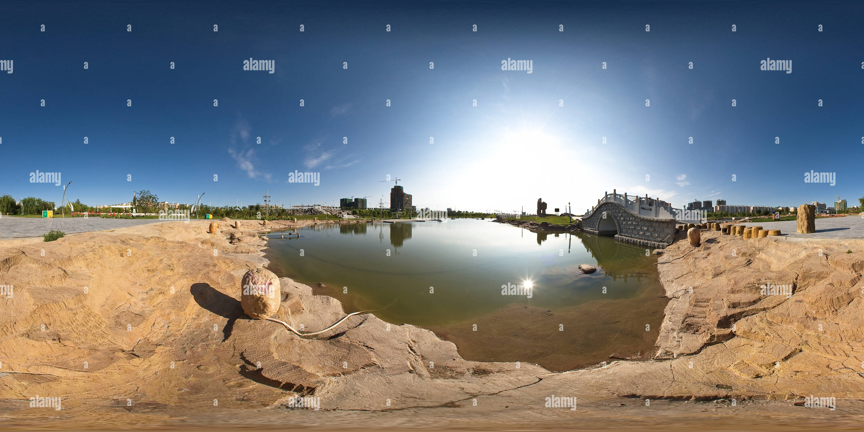 360° view of Erdos (Dongsheng) - Dongsheng park - Alamy