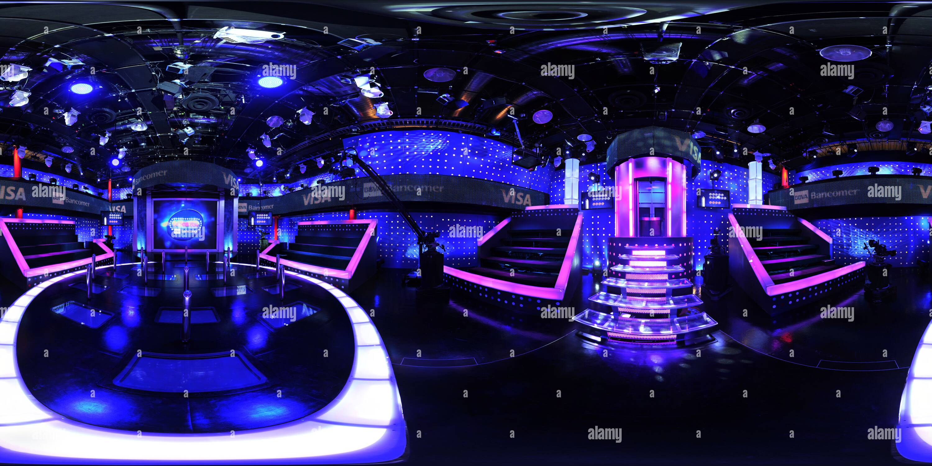 360° view of TV Forum for the "De Por Vida Bancomer" show - Alamy