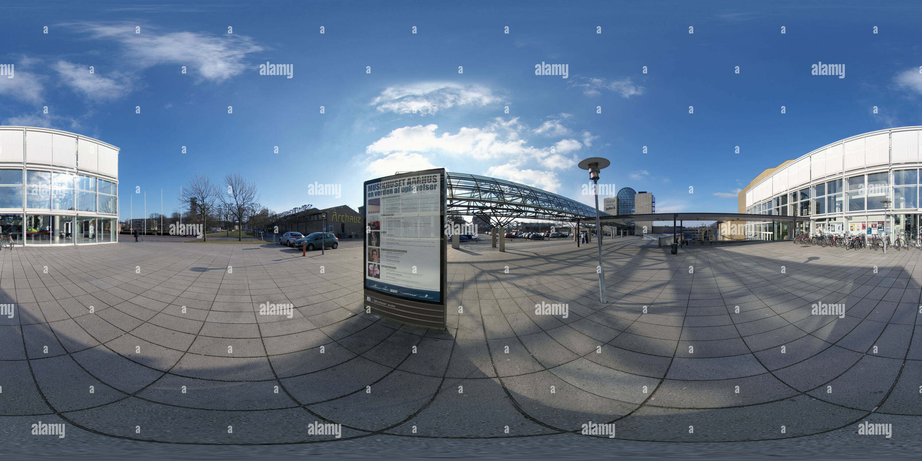 360° view of Musikhuset (Concert Hall) and Scandinavian Congress Center ...