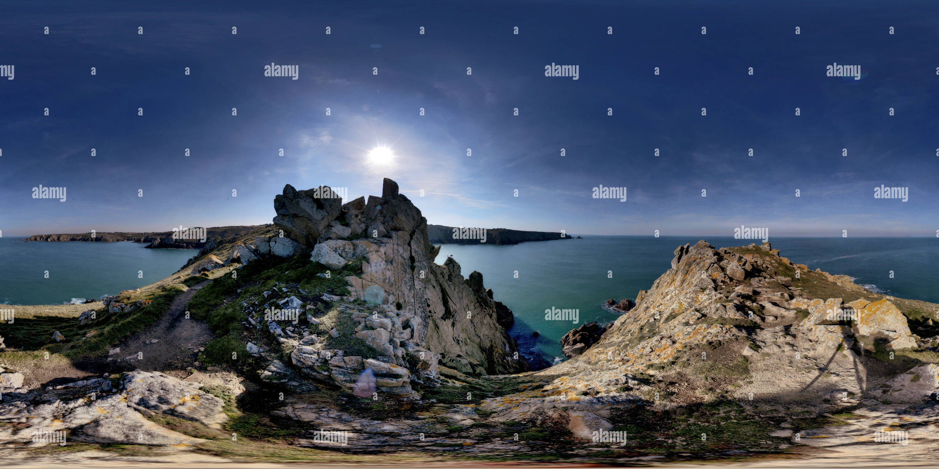 360° view of Cleden-Cap-Sizun Pointe de Castelmeur - Alamy