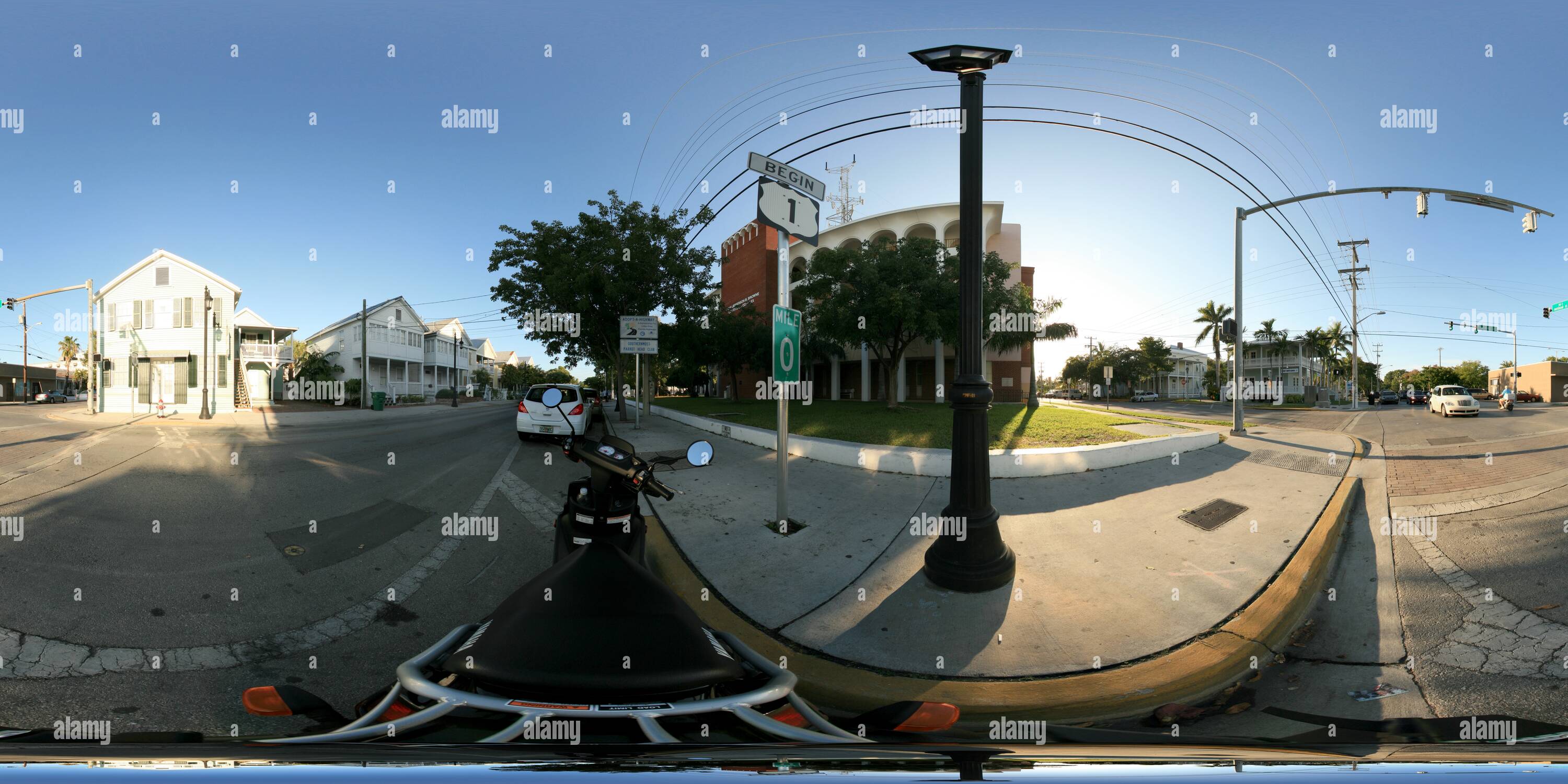 360° view of The start of Route 1, Key West, Florida - Alamy