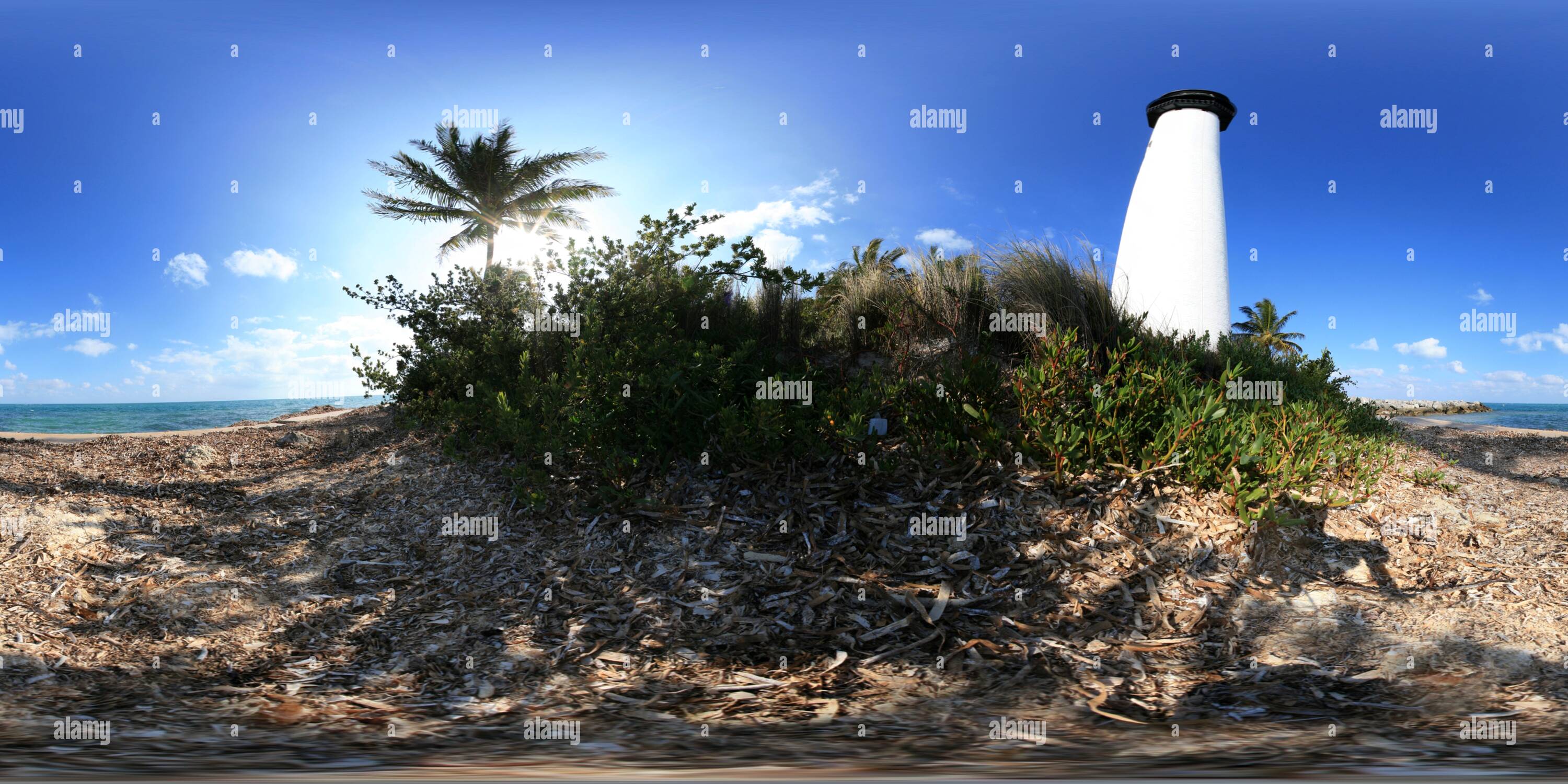 360° view of Cape Florida Lighthouse - Alamy
