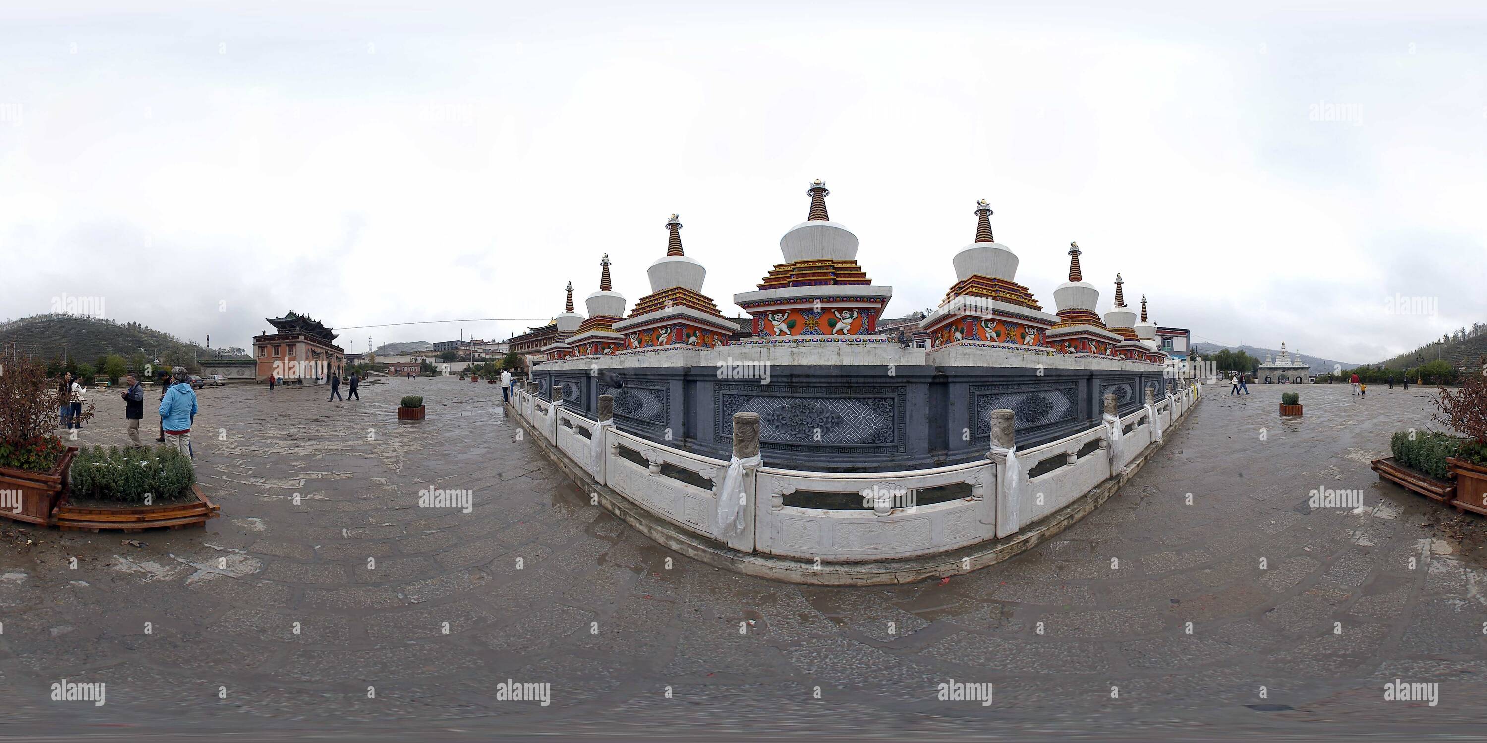 360° view of Xining Taer Temple - Bai Ta - Alamy