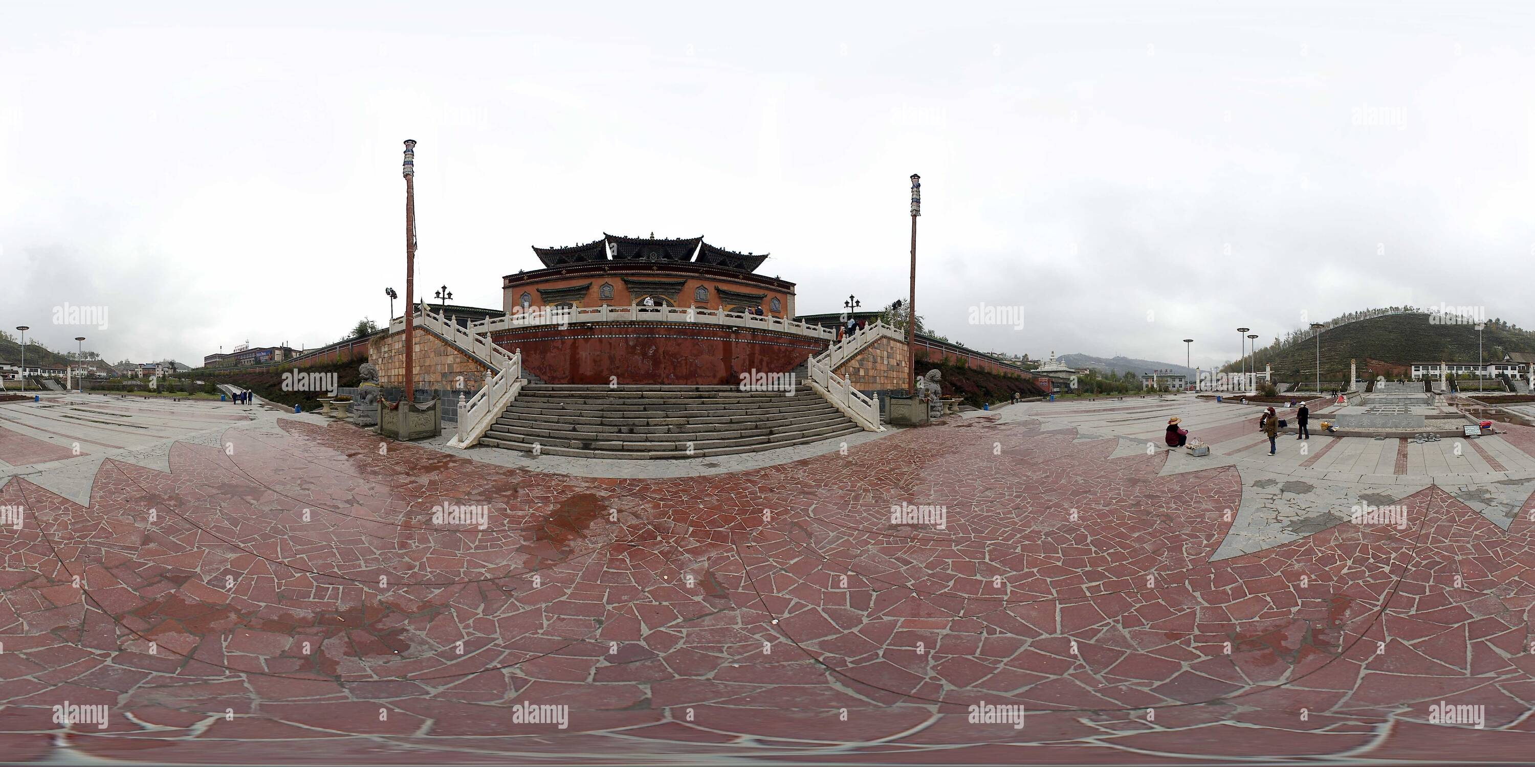 360° view of Xining Taer Temple - Taer Temple square - Alamy