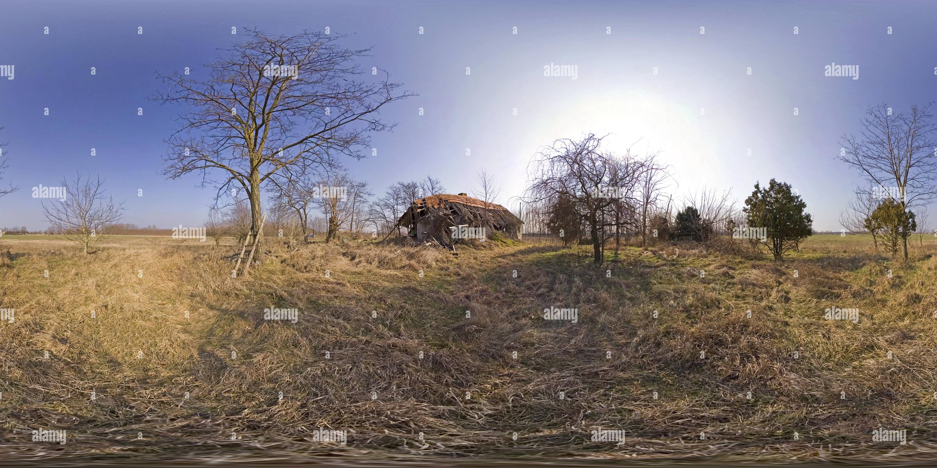 360° view of Jakushegy Ruined farmstead building - Alamy