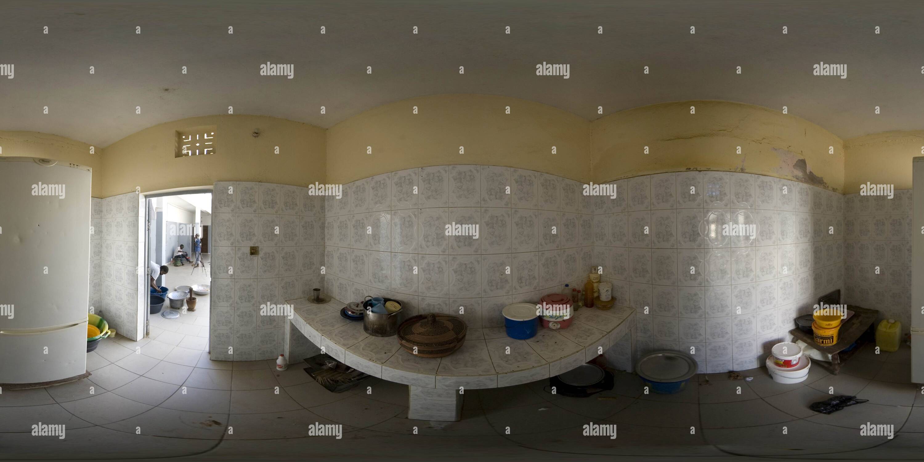 360° view of Senegal Dakar Parcell Assainies Kitchen - Alamy