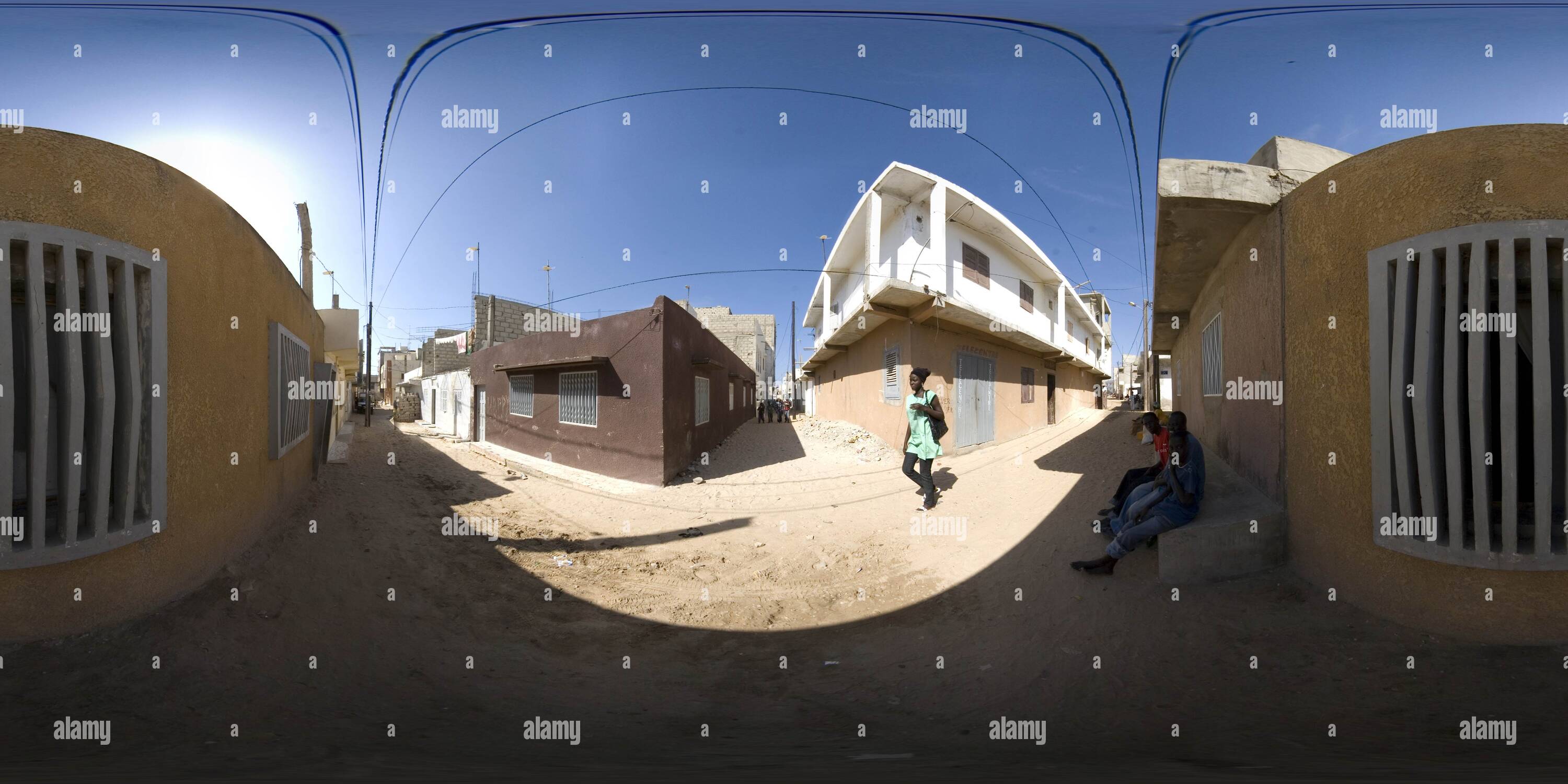 360° view of Senegal Dakar Parcell Assainies Street - Alamy