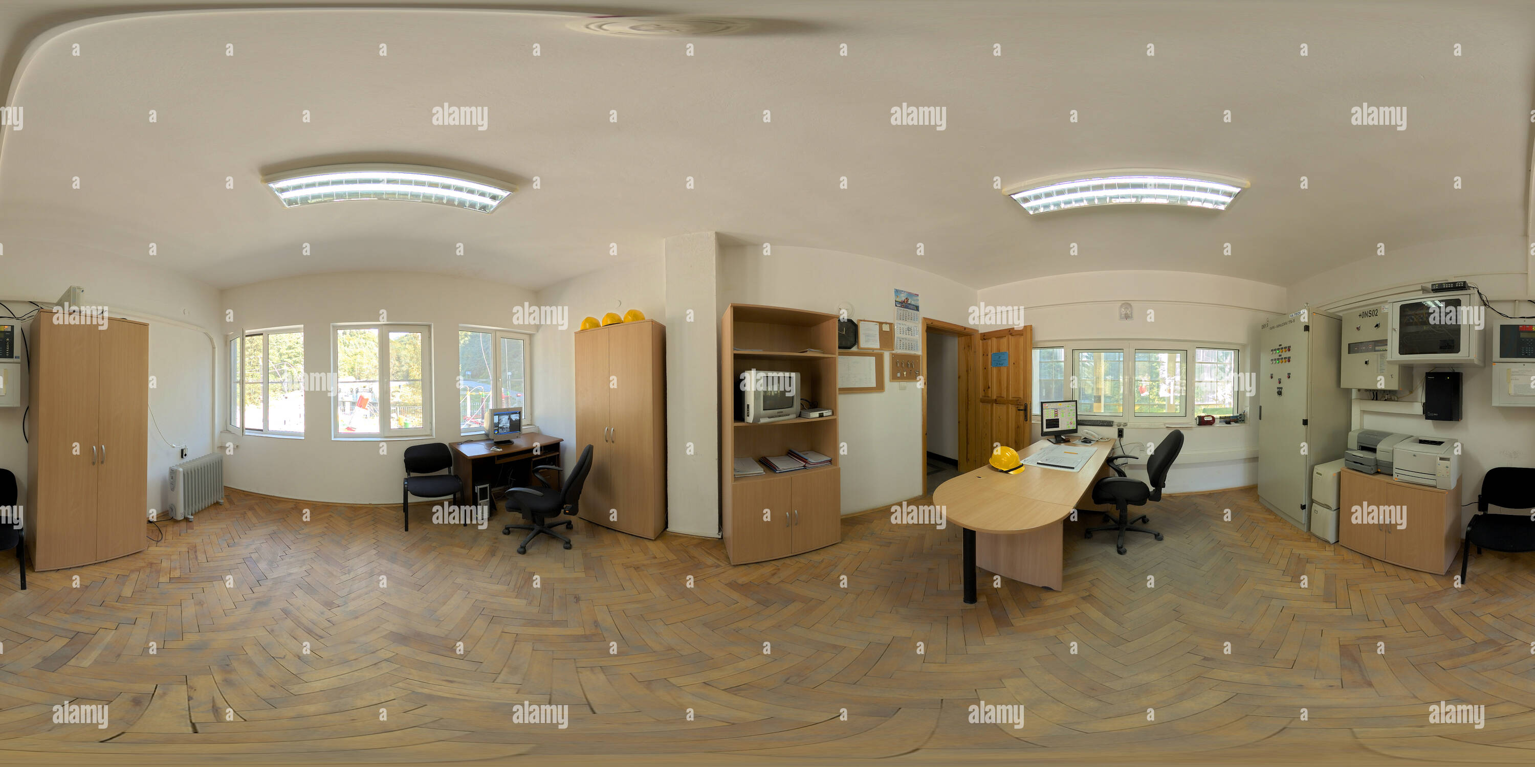 360° view of Control Room - Hydroelectric Power Plant, Popina Laka - Alamy