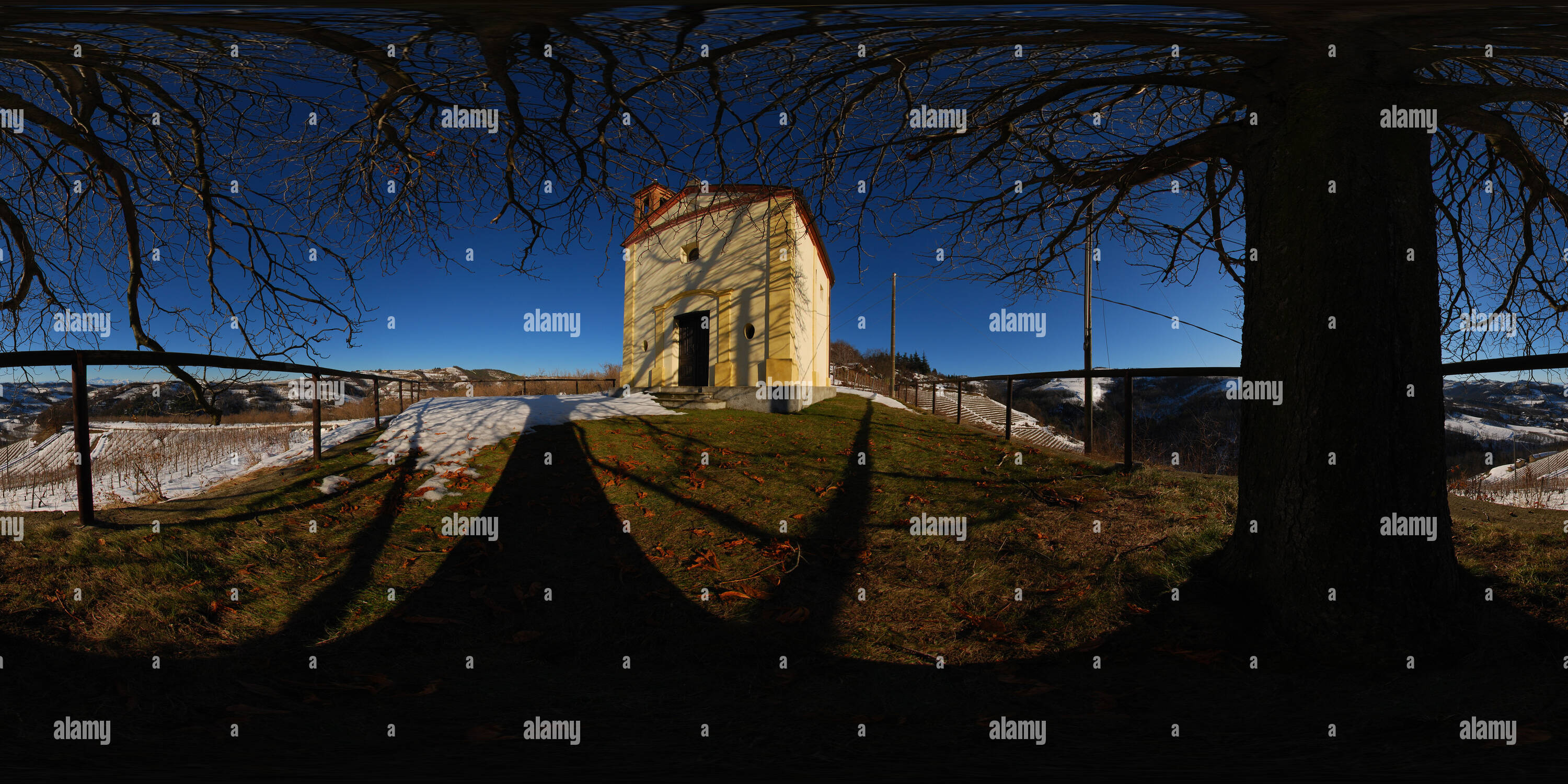 360° view of Albaretto Torre, Sant'Eufemia Church - Alamy