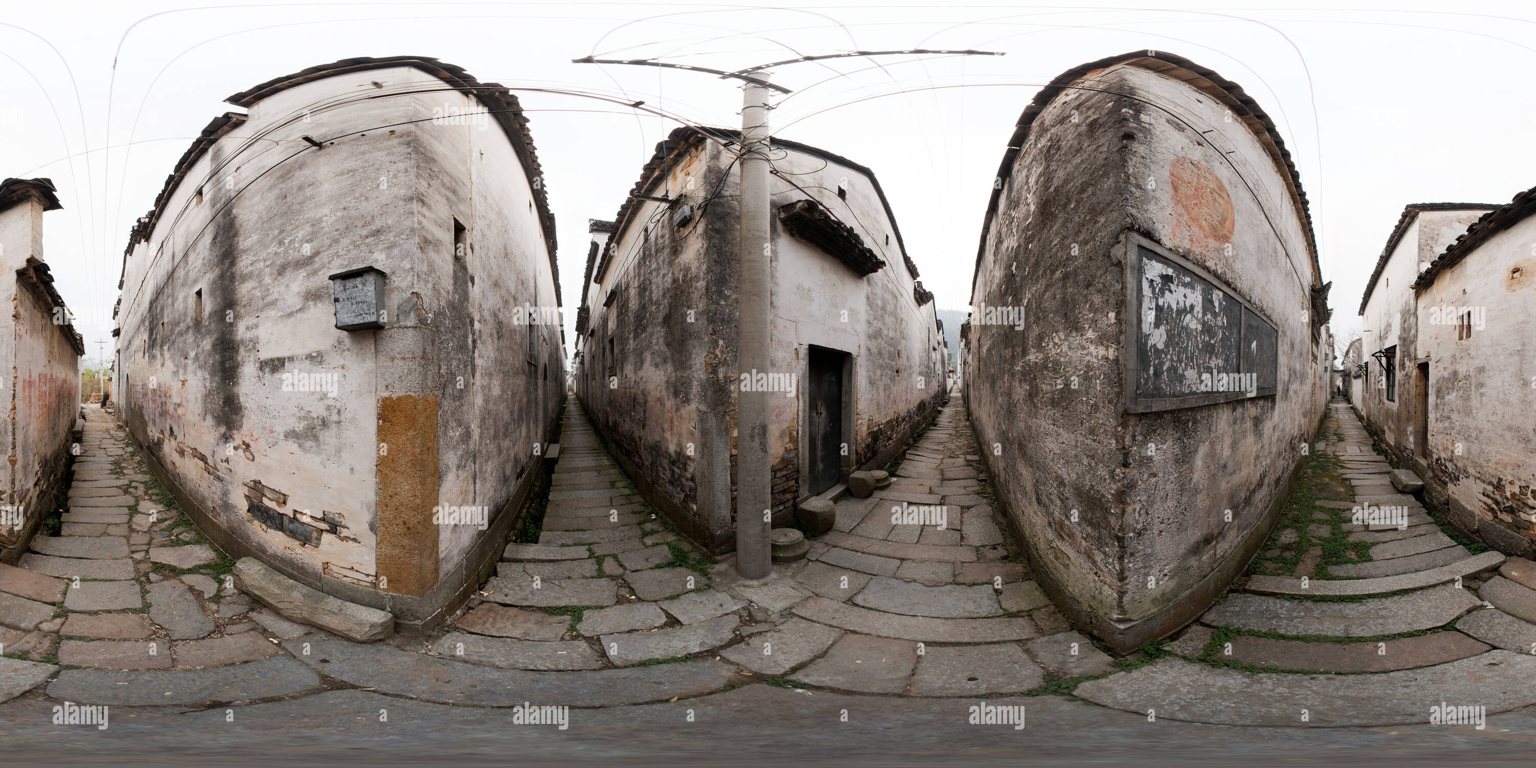 360° view of Jixi County Qipan Village - streets and alleys - Alamy