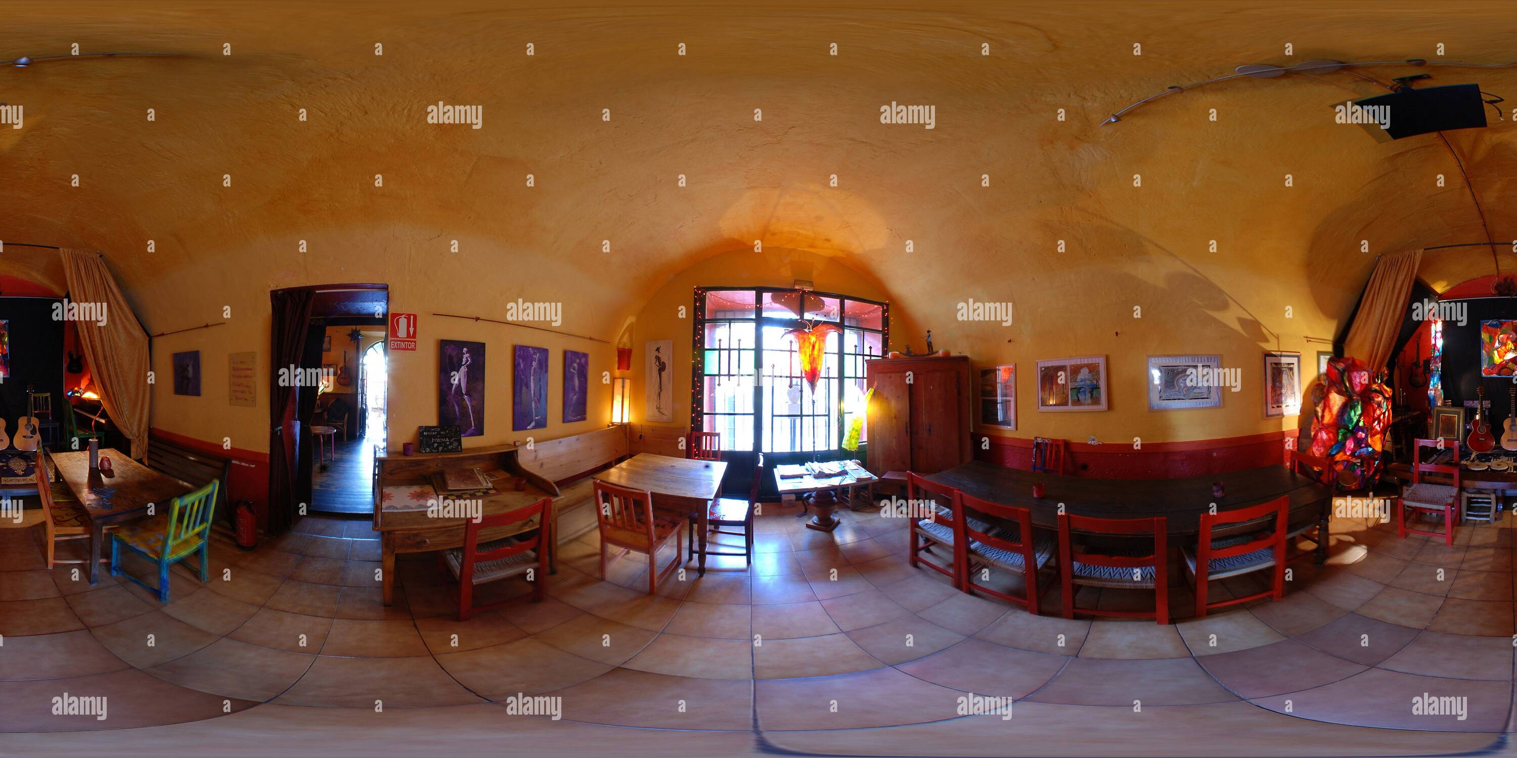 360° view of Teatro in Bar Sa Cova Santanyi Mallorca - Alamy