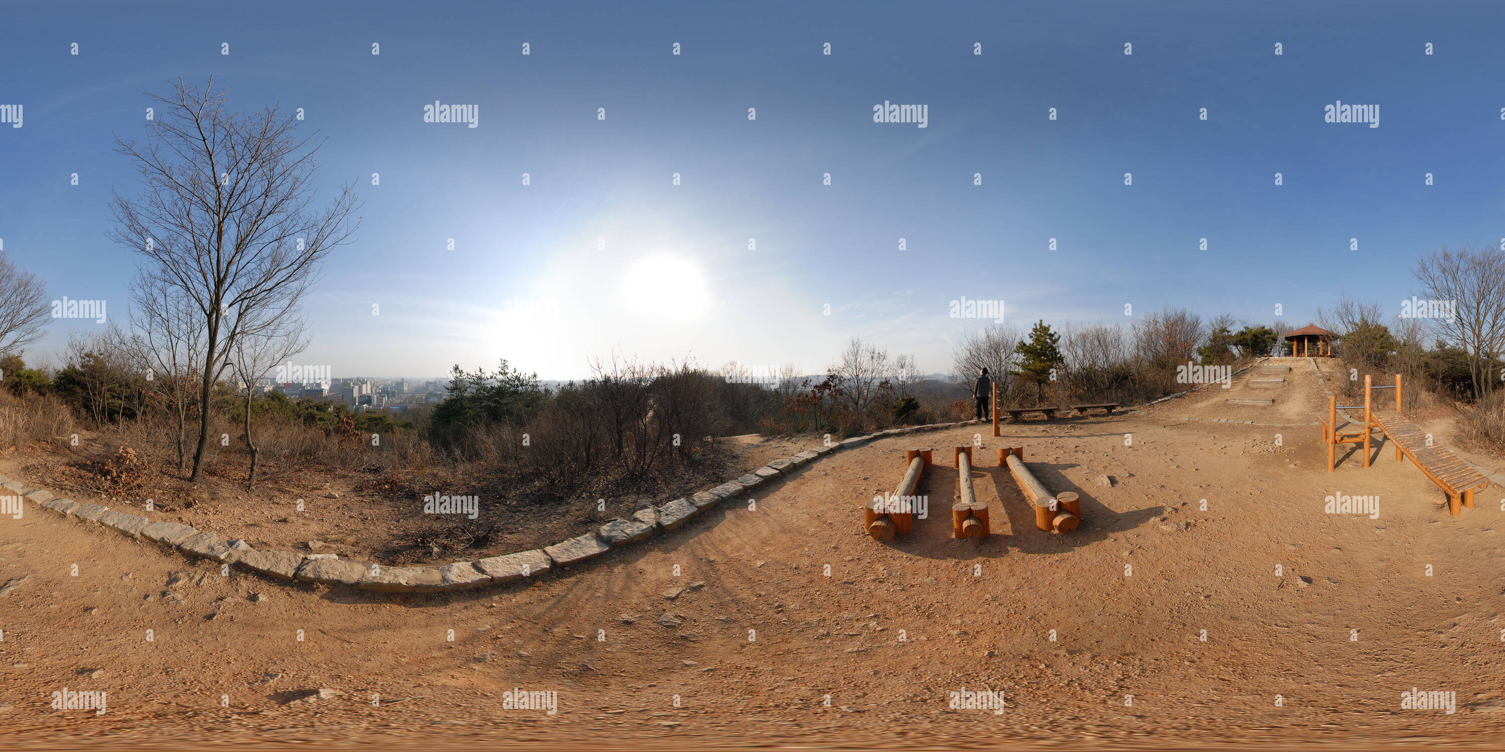 360° view of Banwol Central Park, Ansan city, Kyongki Do Province ...