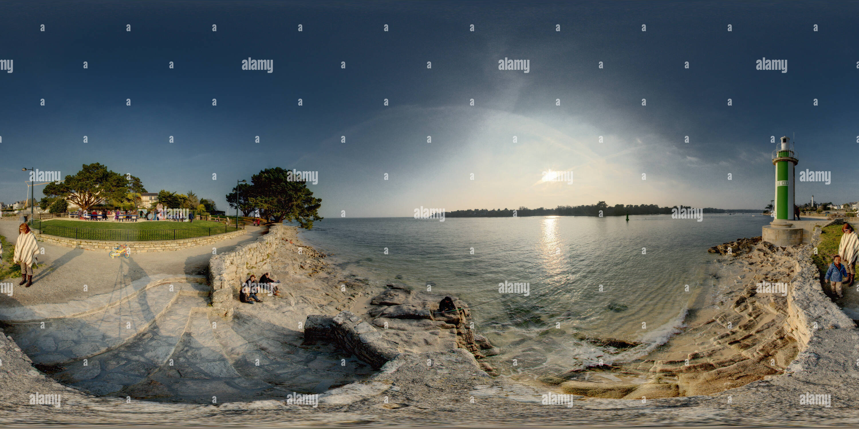 360° view of Benodet Phare le Coq - Alamy
