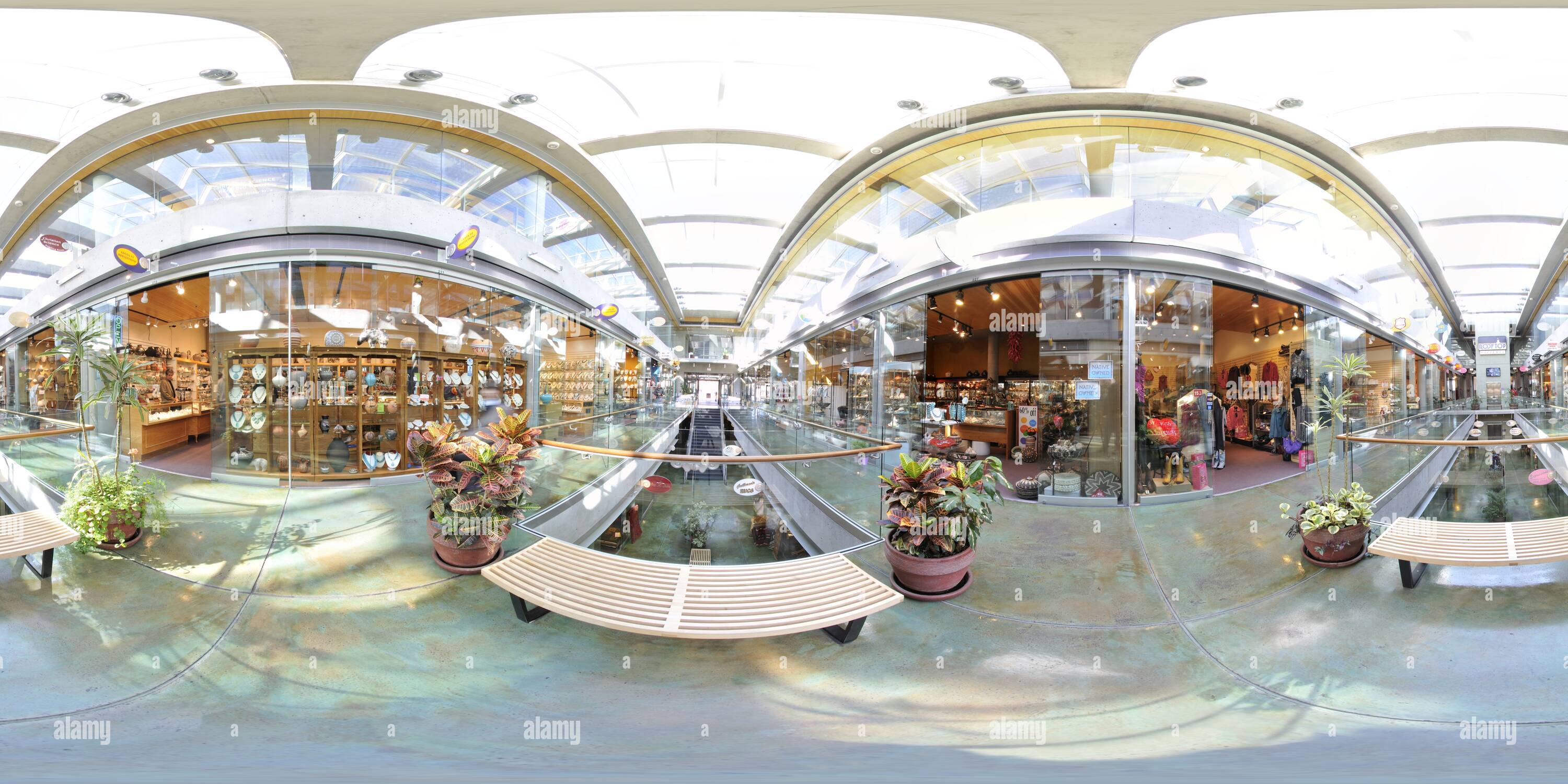 360° view of Santa Fe Arcade - Alamy