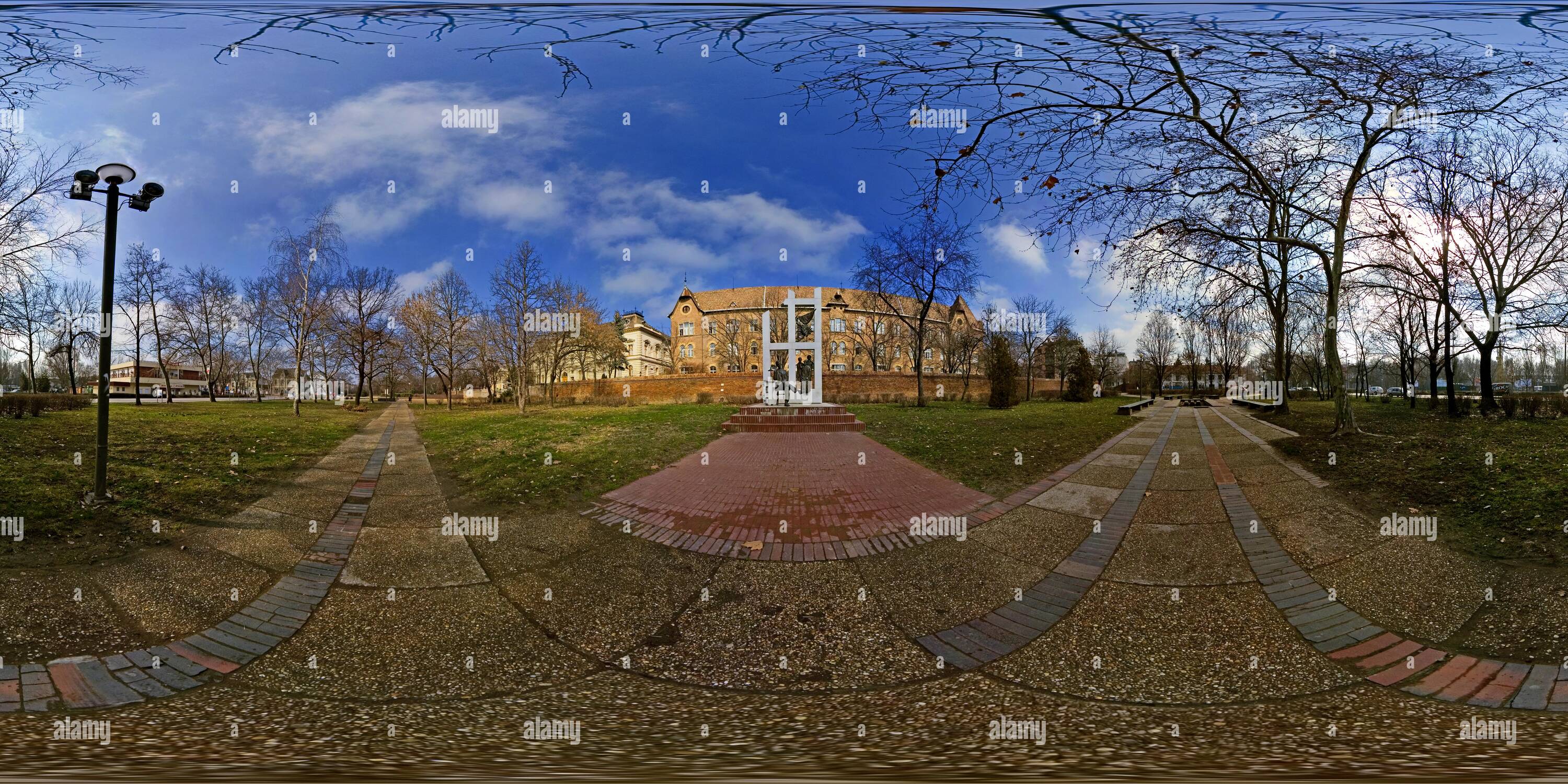 360° view of József Attila a poet's sculpture - Alamy