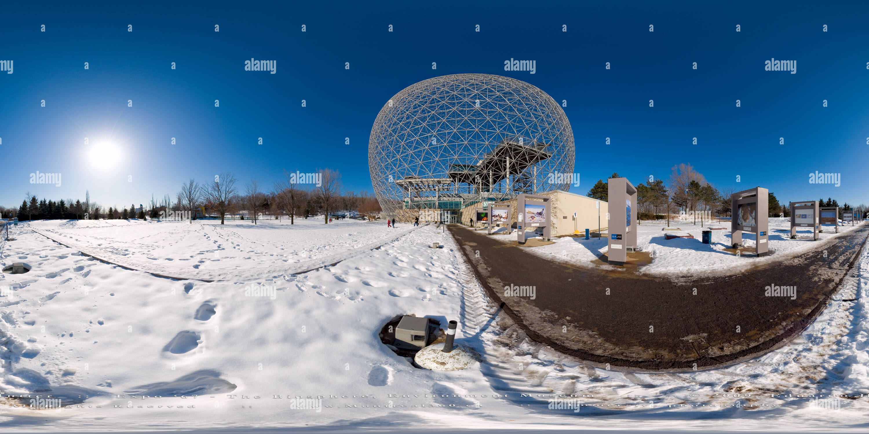 360° view of The Biosphere, Environment Museum - Alamy