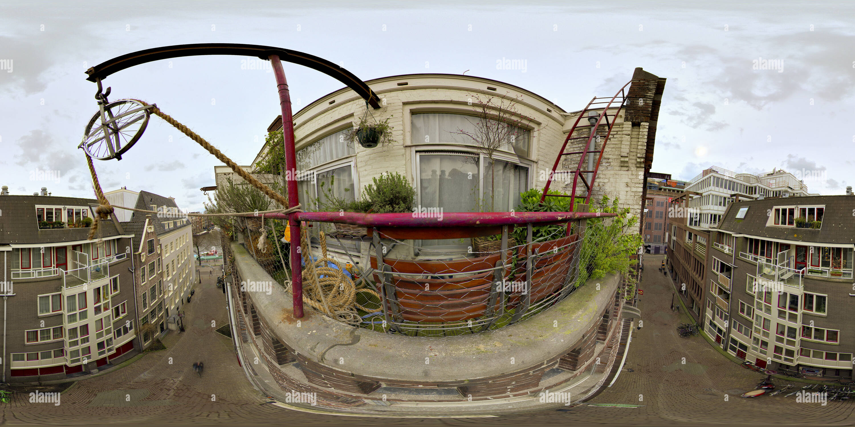360° view of balcony in amsterdam - Alamy