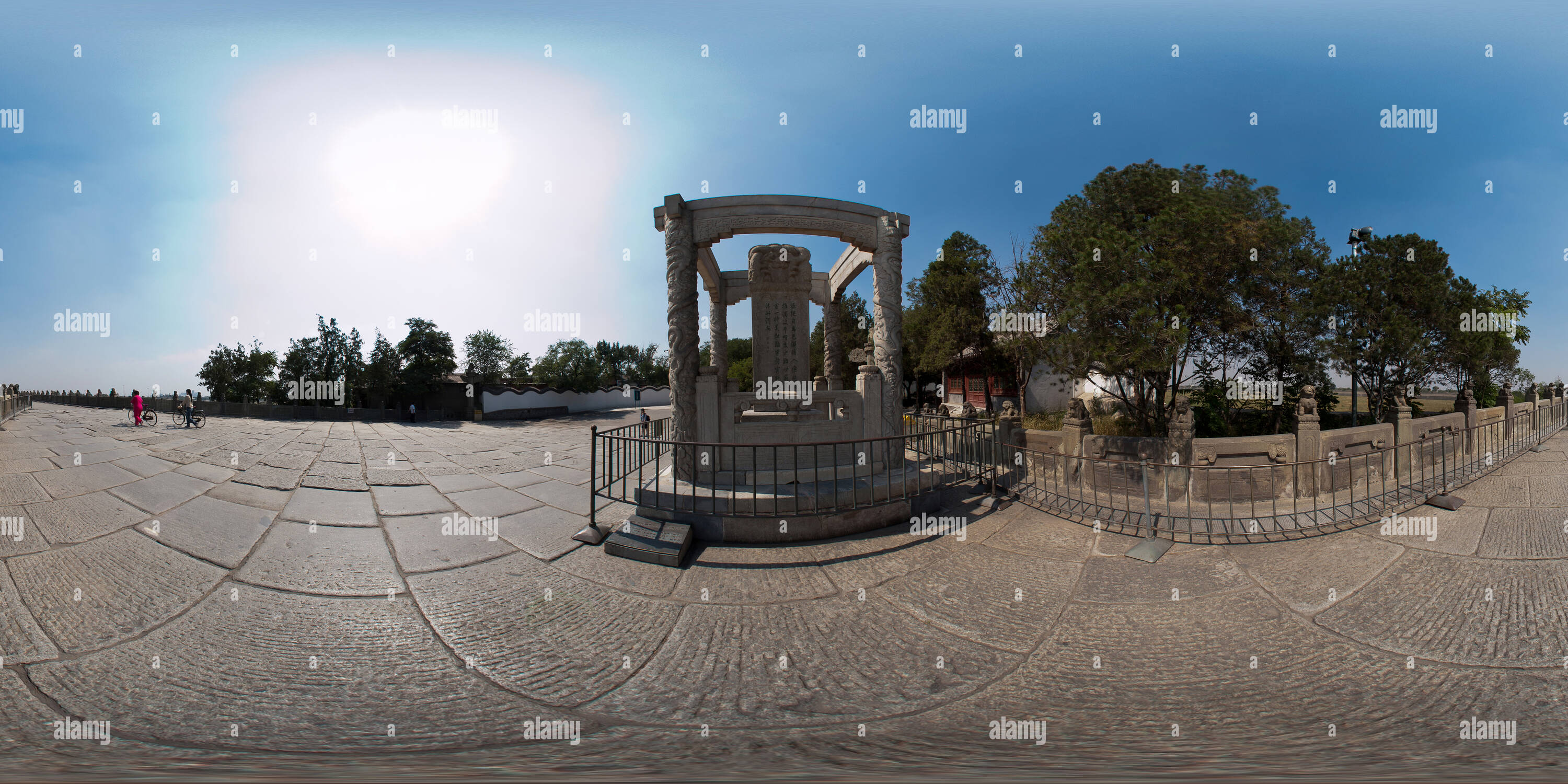 360° view of Lugouqiao - Kangxi Yongding river tablet - Alamy