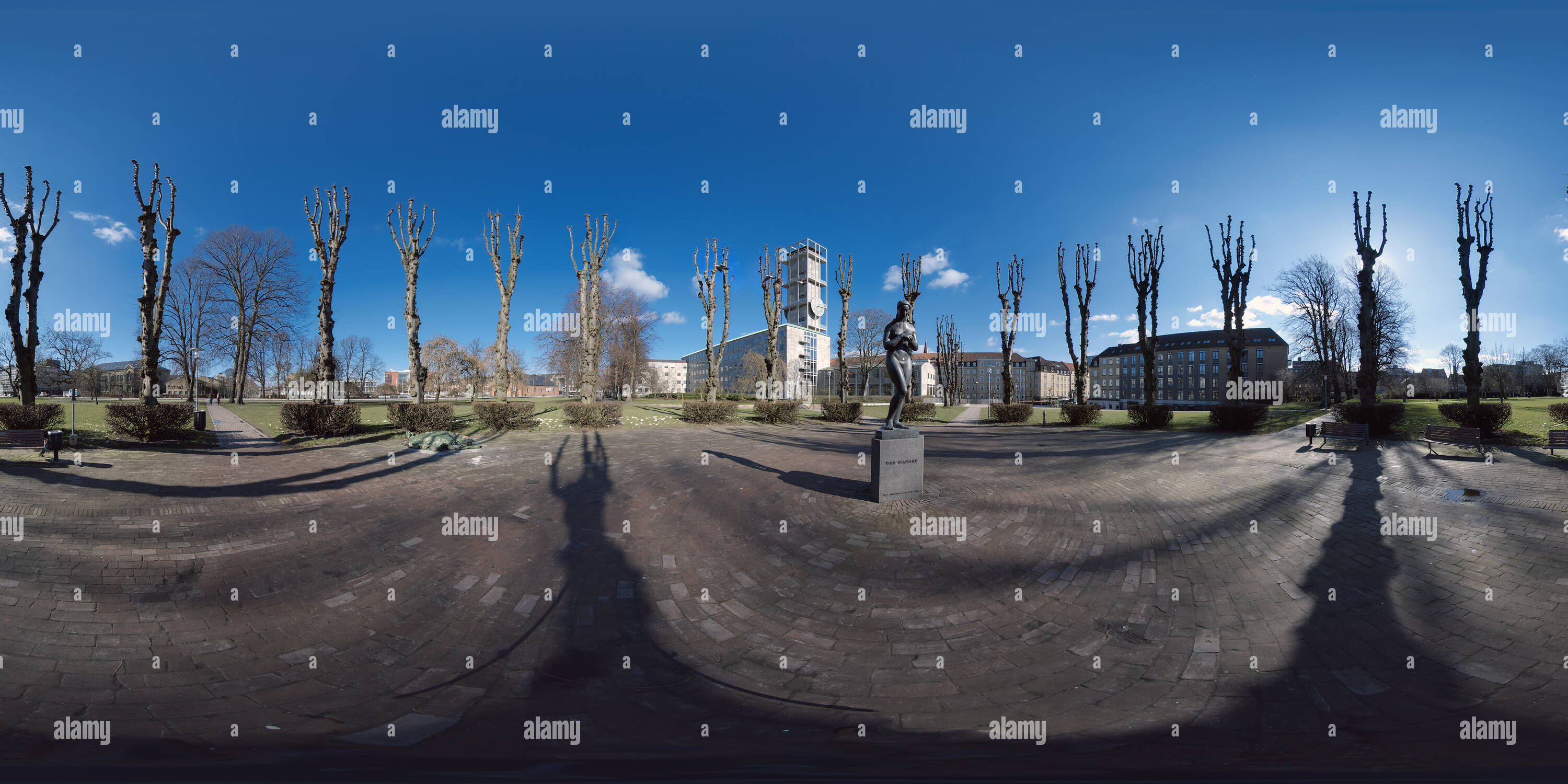 360° view of City Hall Park Aarhus - Alamy