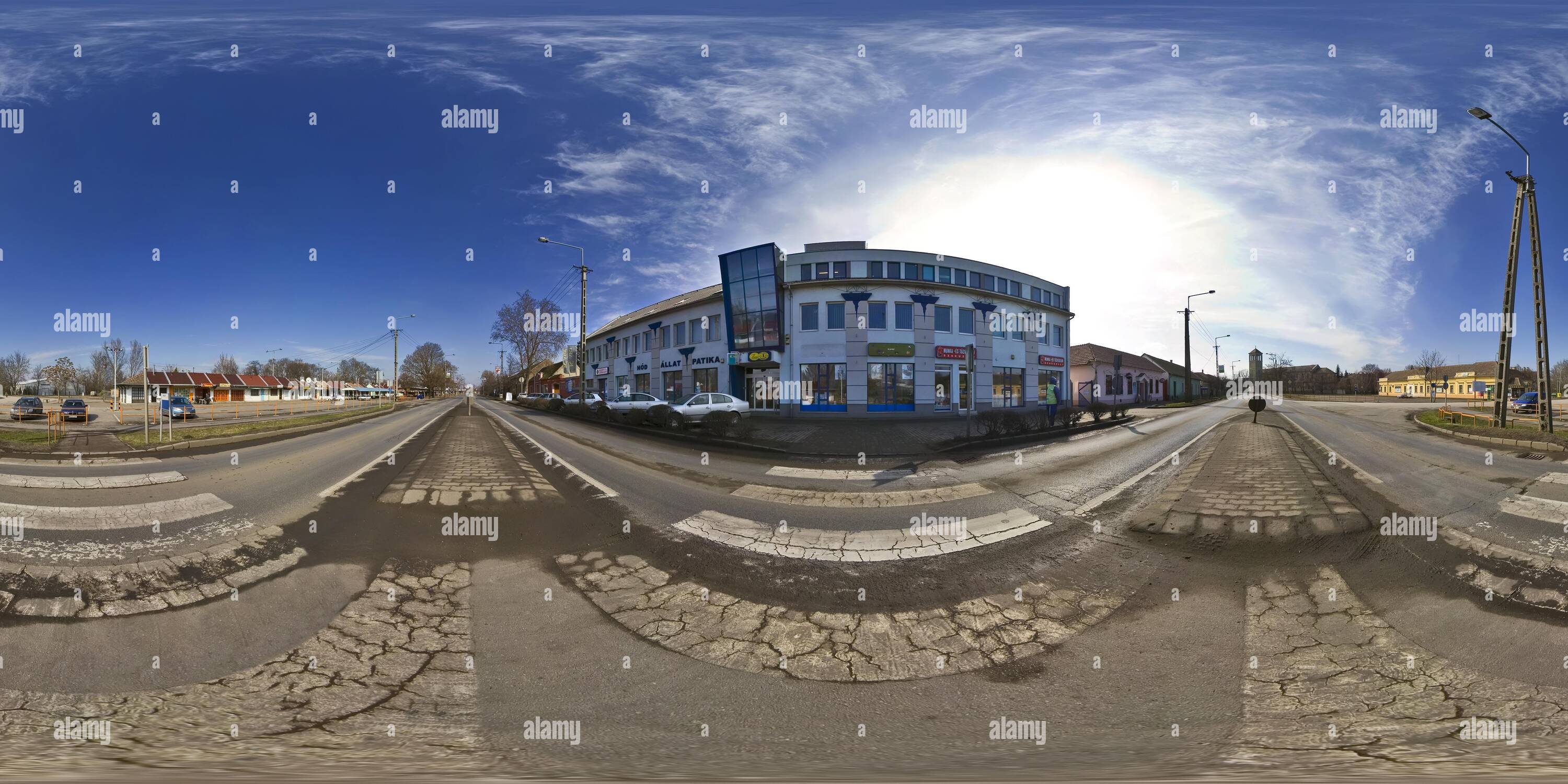 360° view of Radio's 7 building and his office block and food market ...