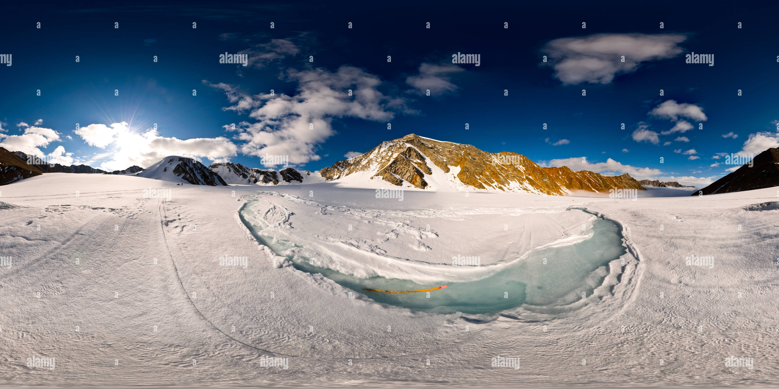 360° view of Slush flow on McCall Glacier (16 June 08 08:22 - Alamy