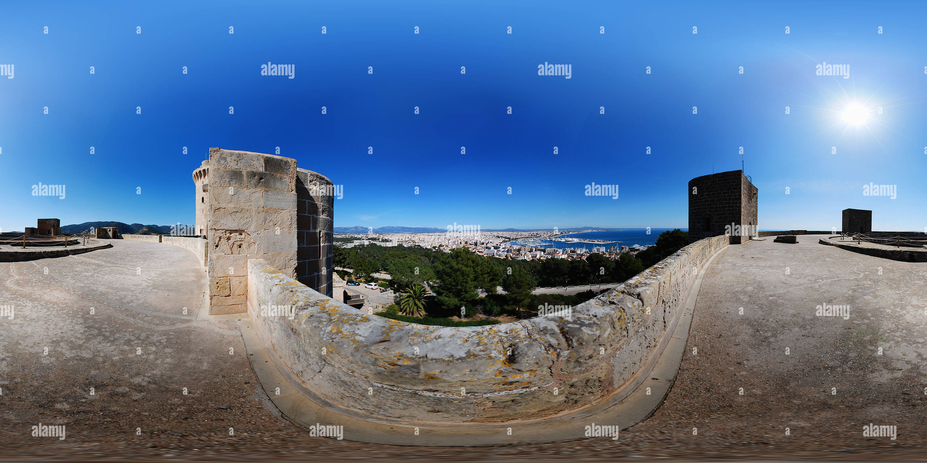 Bellver roof view hi-res stock photography and images - Alamy