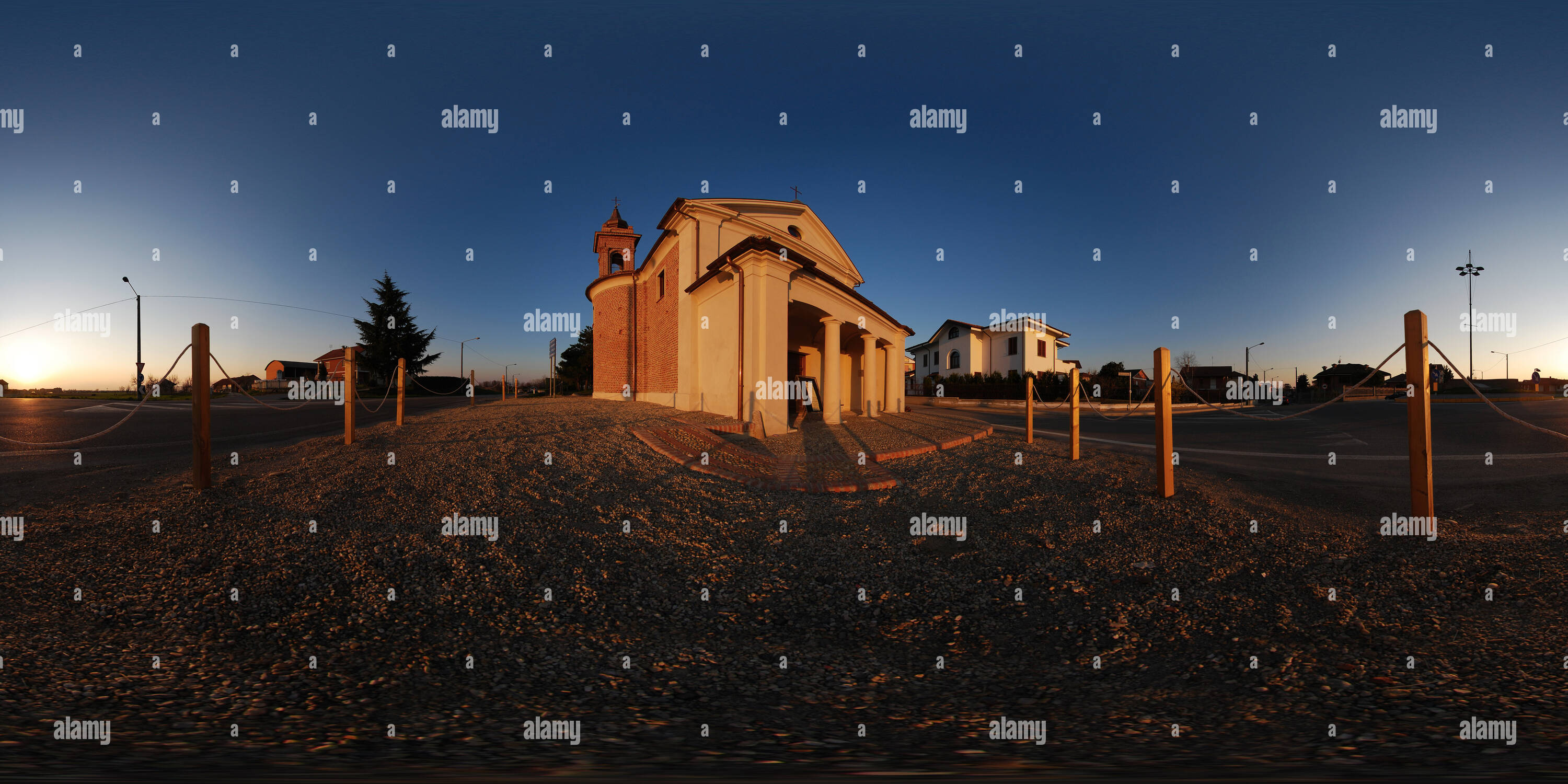 360° view of Church of Madonna dei Prati, Ceresole d'Alba - Alamy