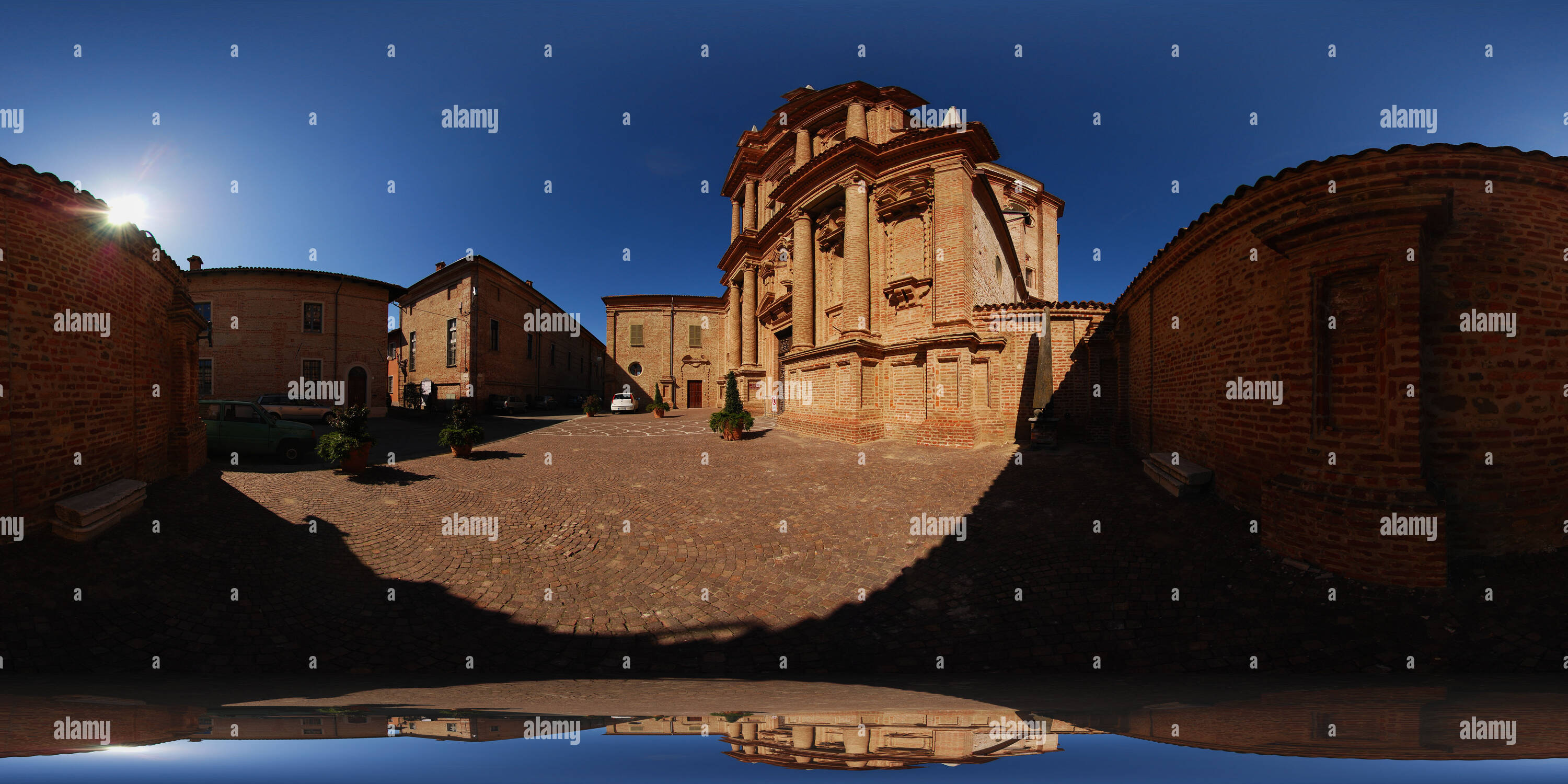 360° view of Cherasco, Church of Madonna del Popolo - Alamy