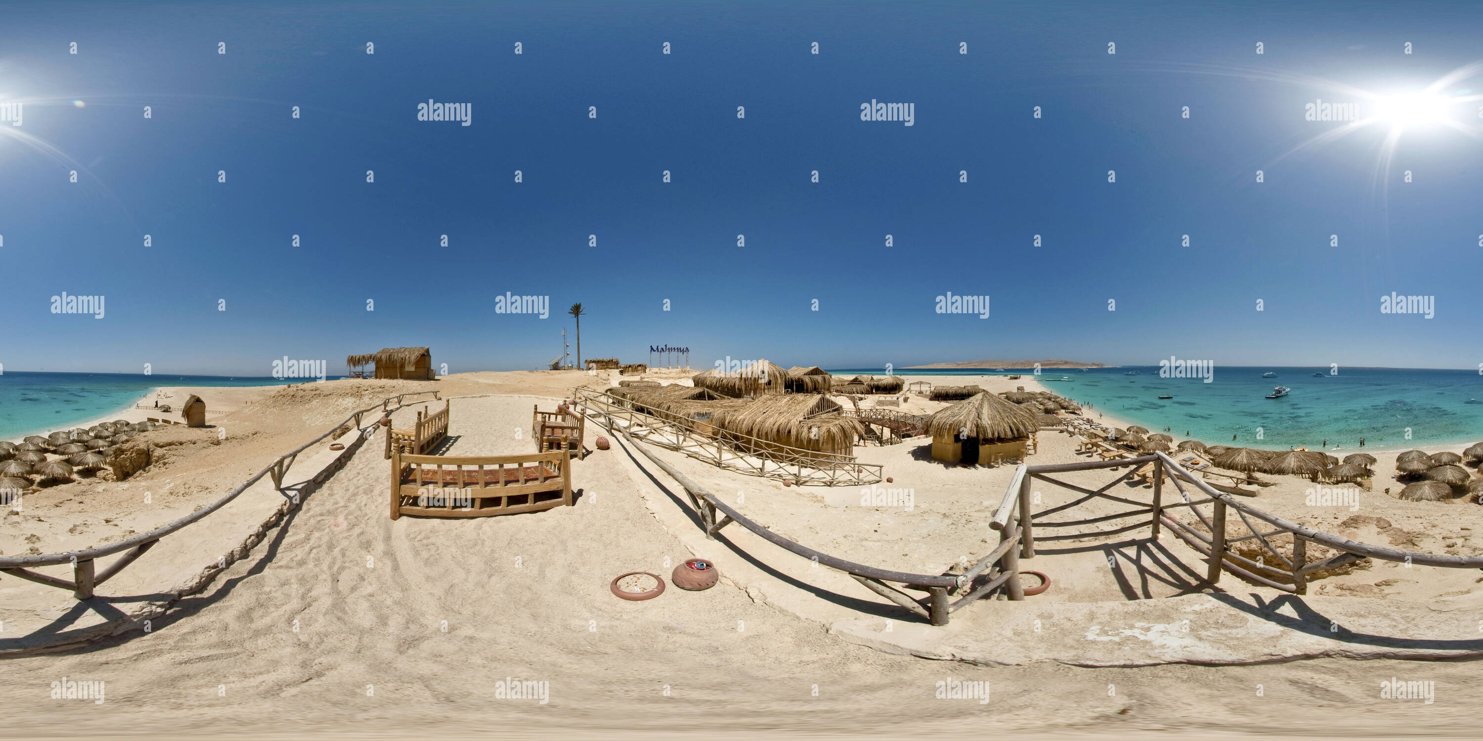 360° view of Top View of the best beach in Hurghada - Alamy