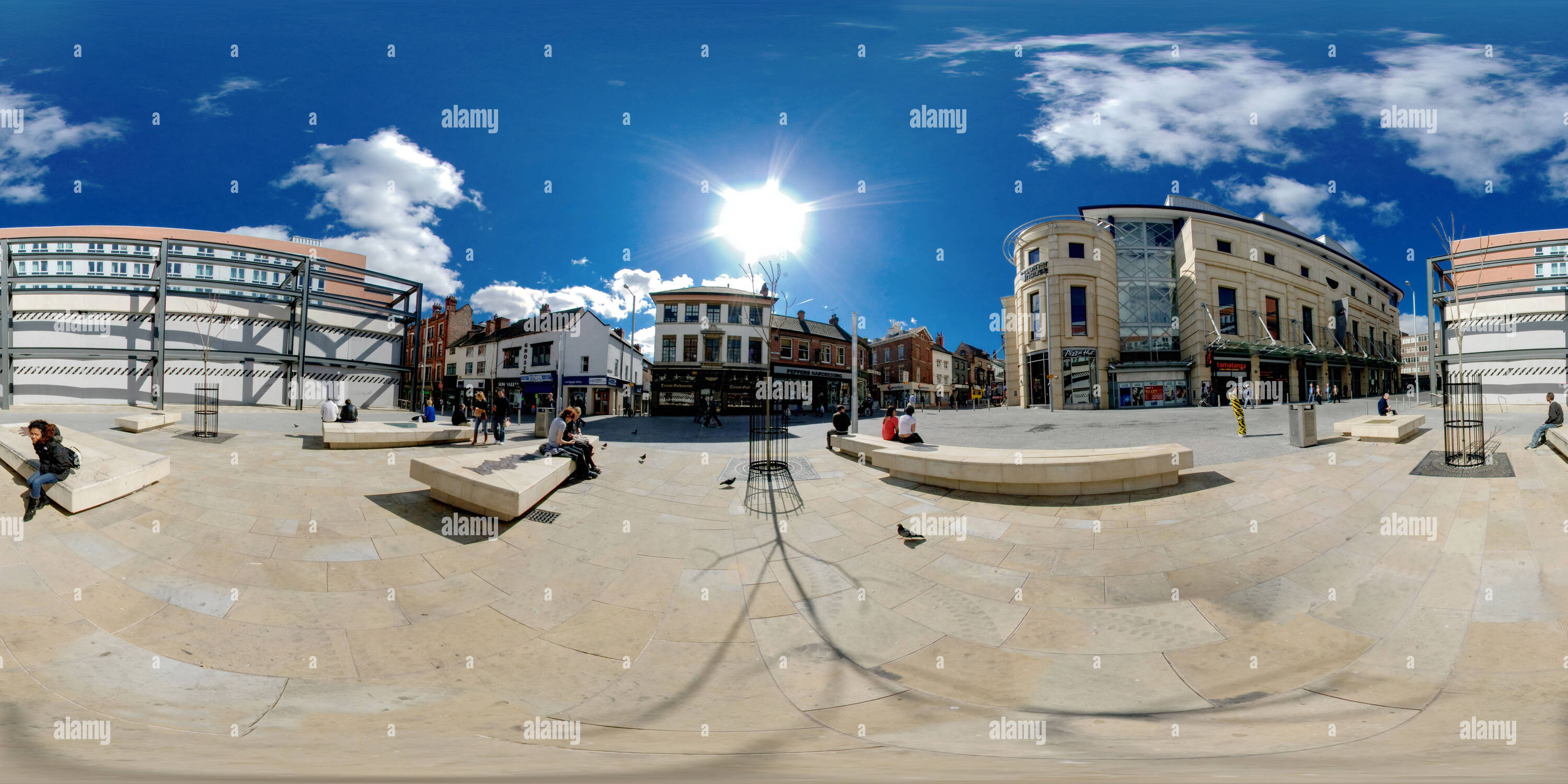 360° view of Trinity Square Nottingham Uk - Alamy