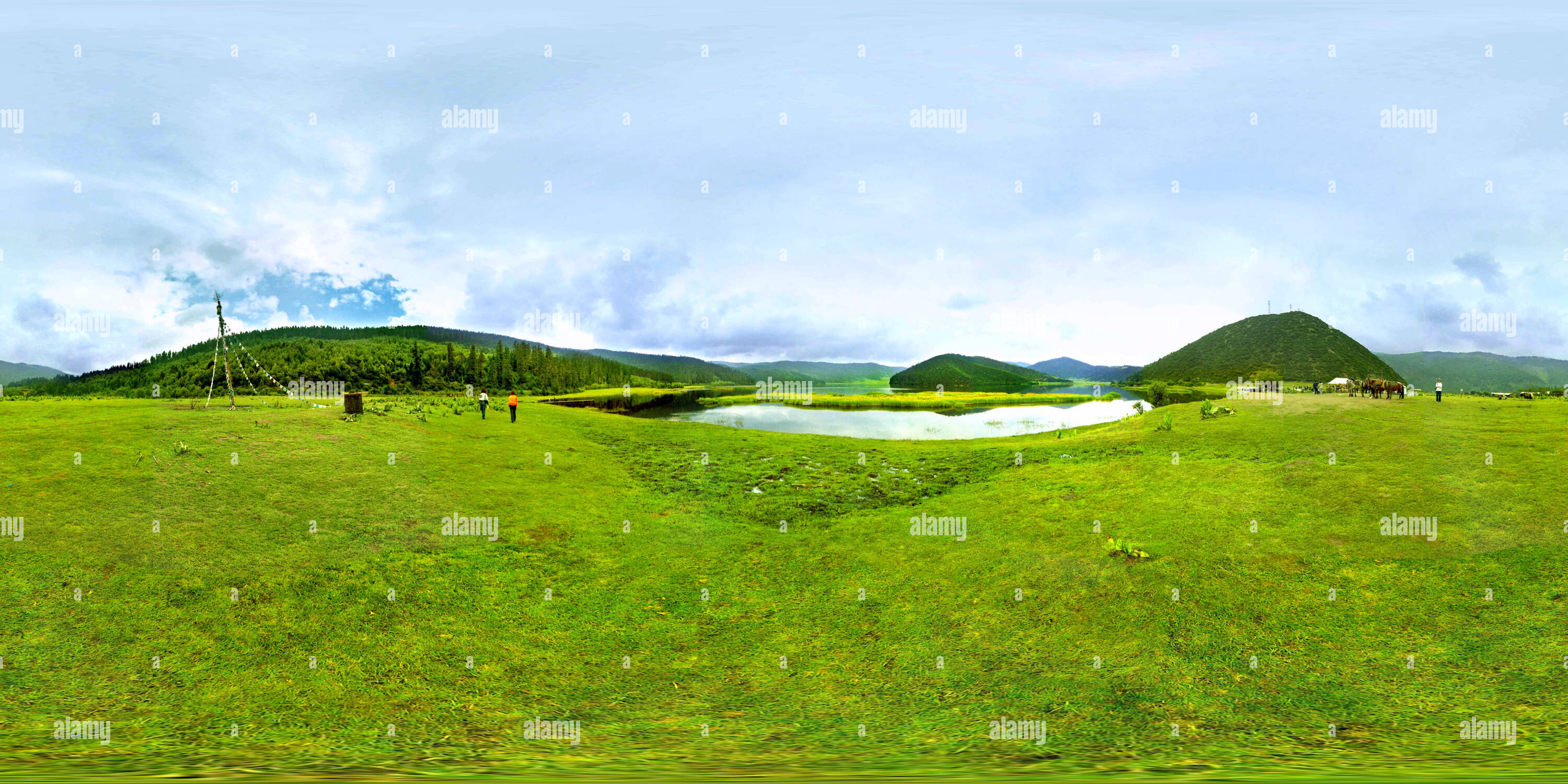 360° view of The picturesque Shudou Lake - Alamy