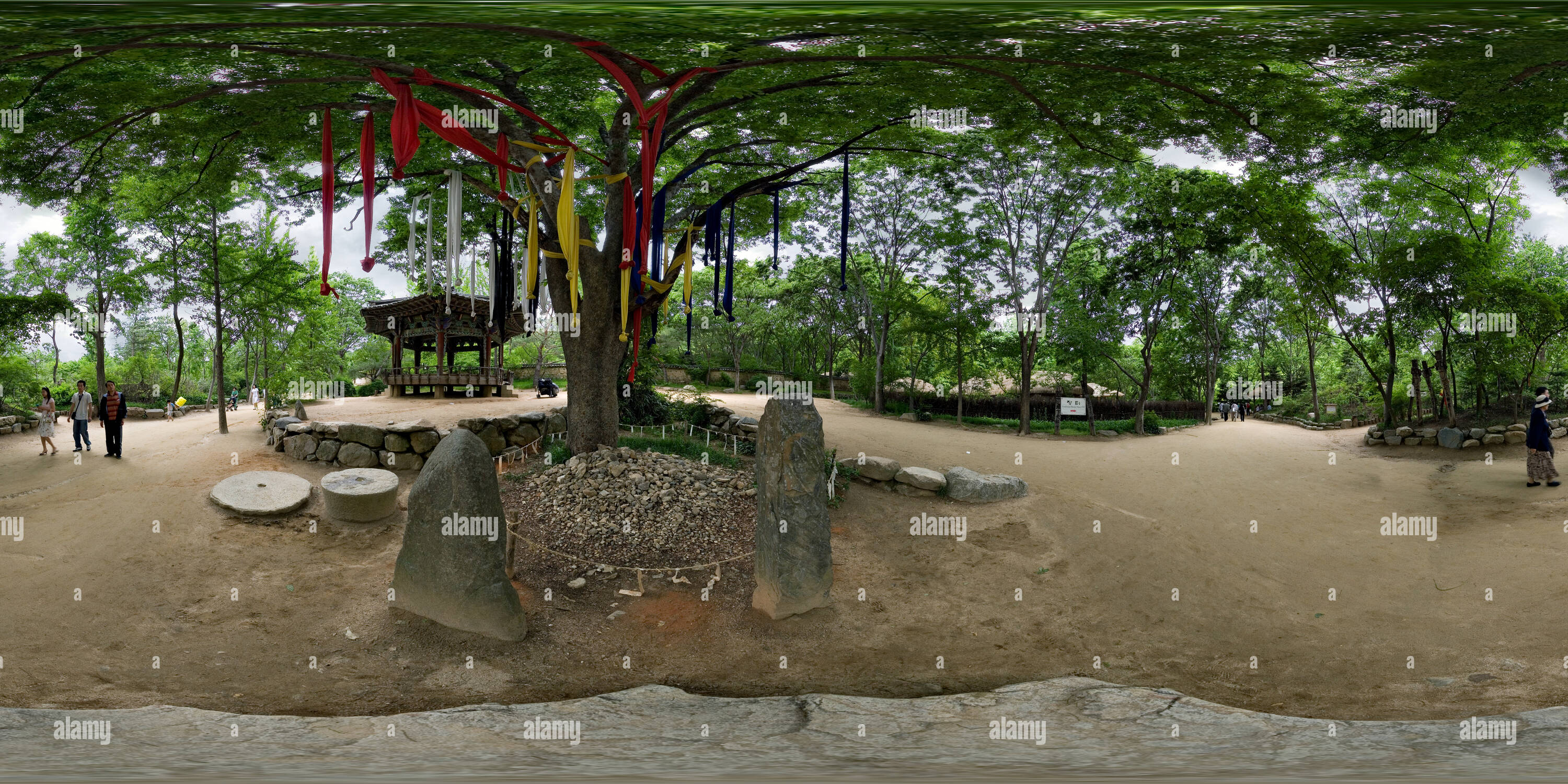 360° view of Korean Folk Village - Wishing Tree - Alamy