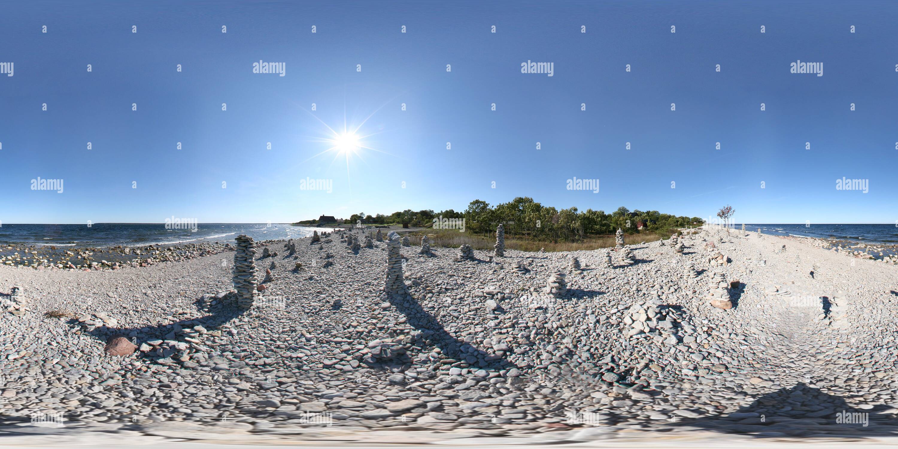360° view of Ninase peninsula on Saaremaa island, Estonia - Alamy